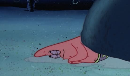 Patrick sleeping use rock blanket | HoYoLAB