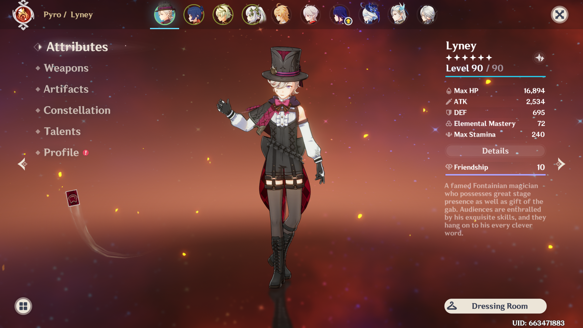 My baby boy! Lyney is officially my first C1 limited banner character ...