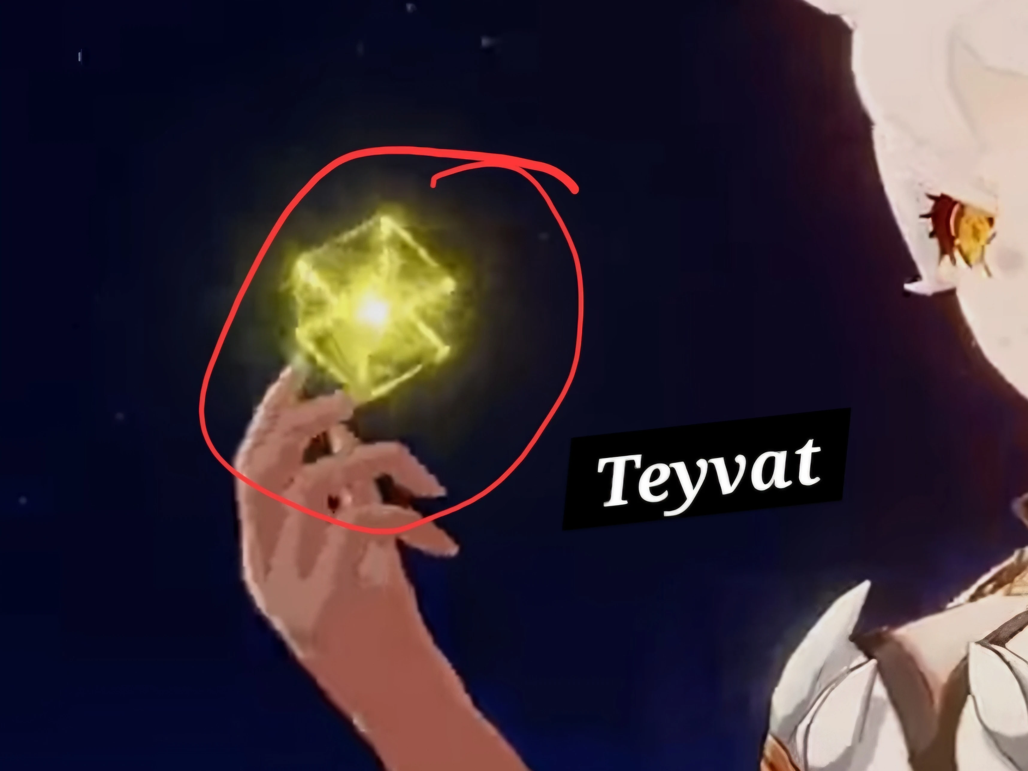 Theory pt 2: in that same fight we see a "cube" that's different then ...