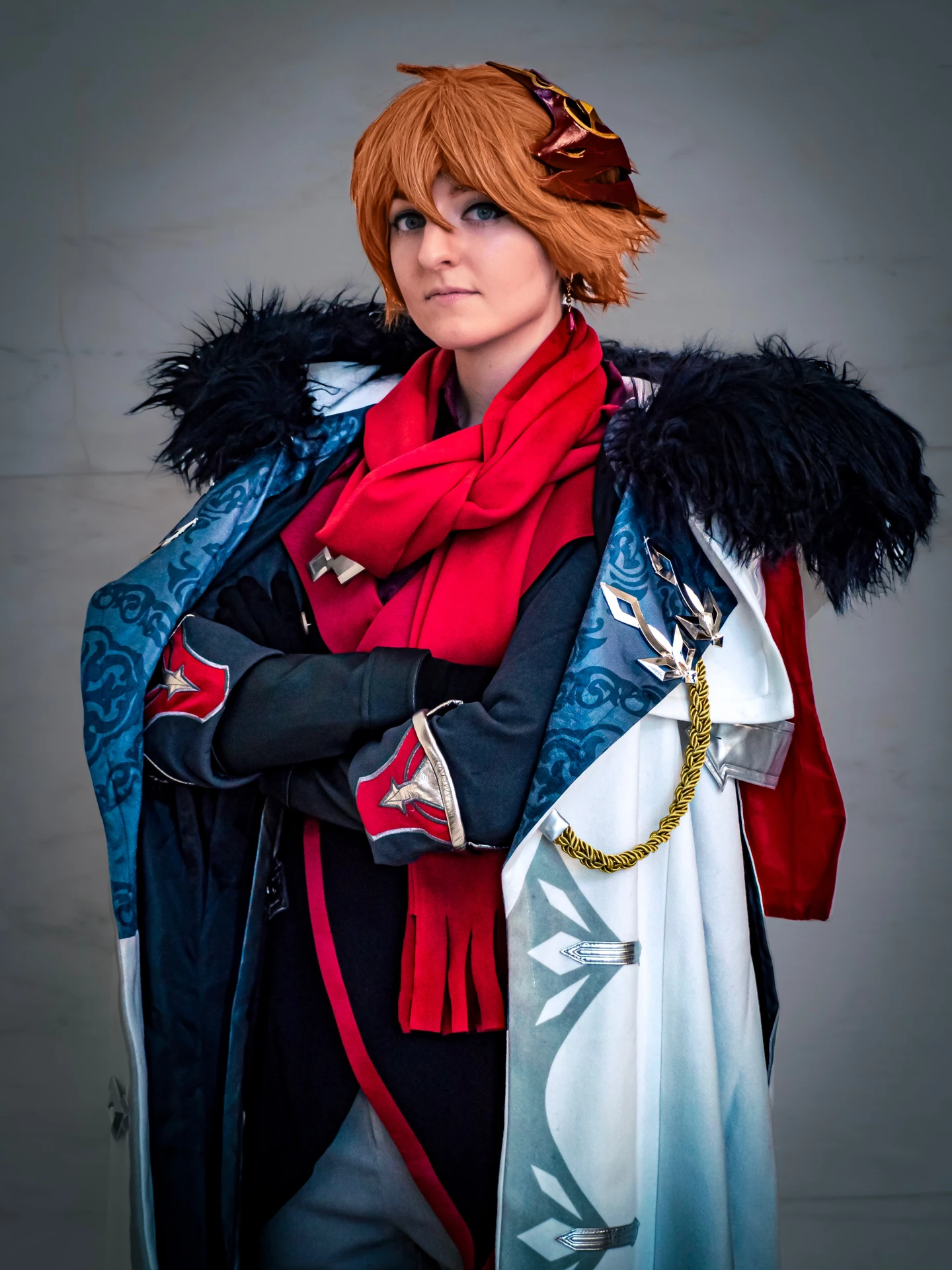 Childe cosplay solo shots (surprise appearance from Pulcinella) Genshin ...