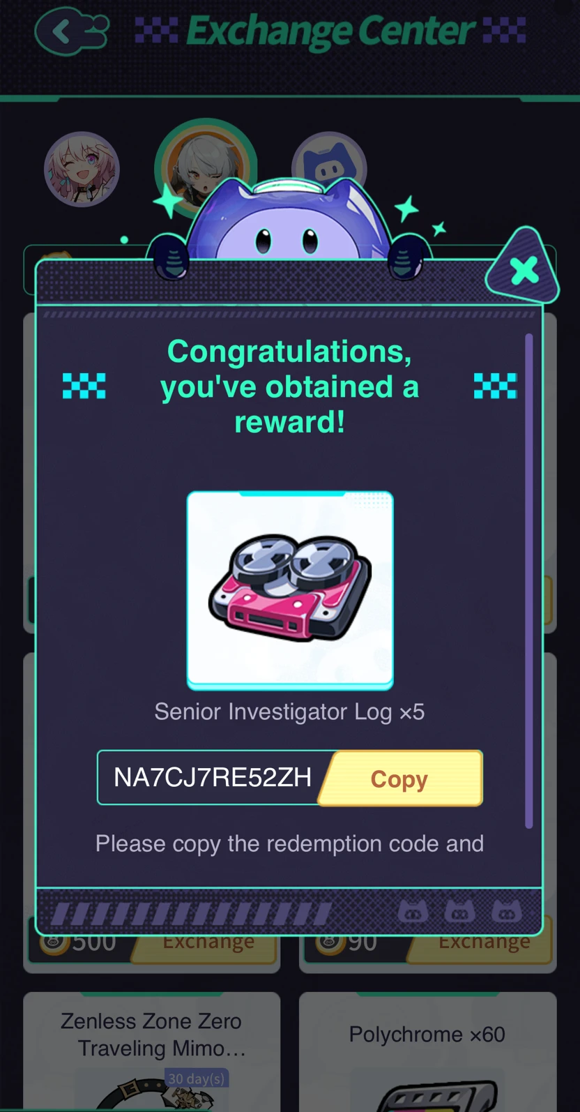 ONE TIME USE MIMO CODE Zenless Zone Zero | HoYoLAB
