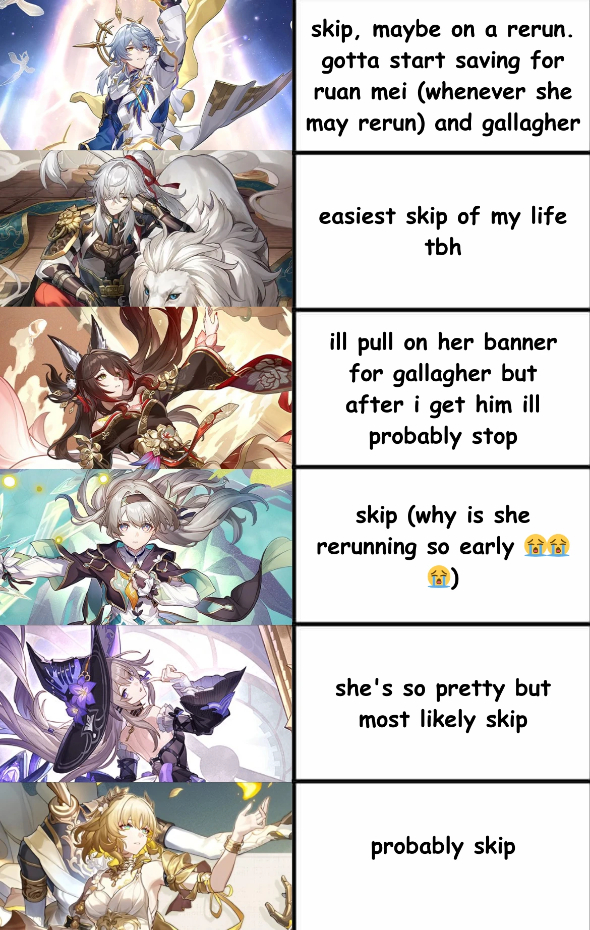 pull plans Honkai: Star Rail | HoYoLAB