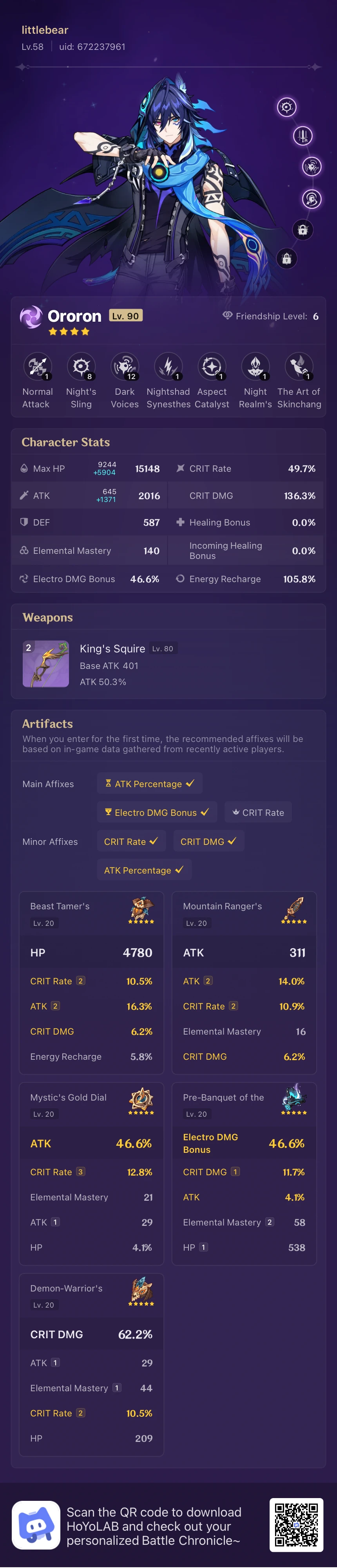 is my ororon good enough Genshin Impact | HoYoLAB