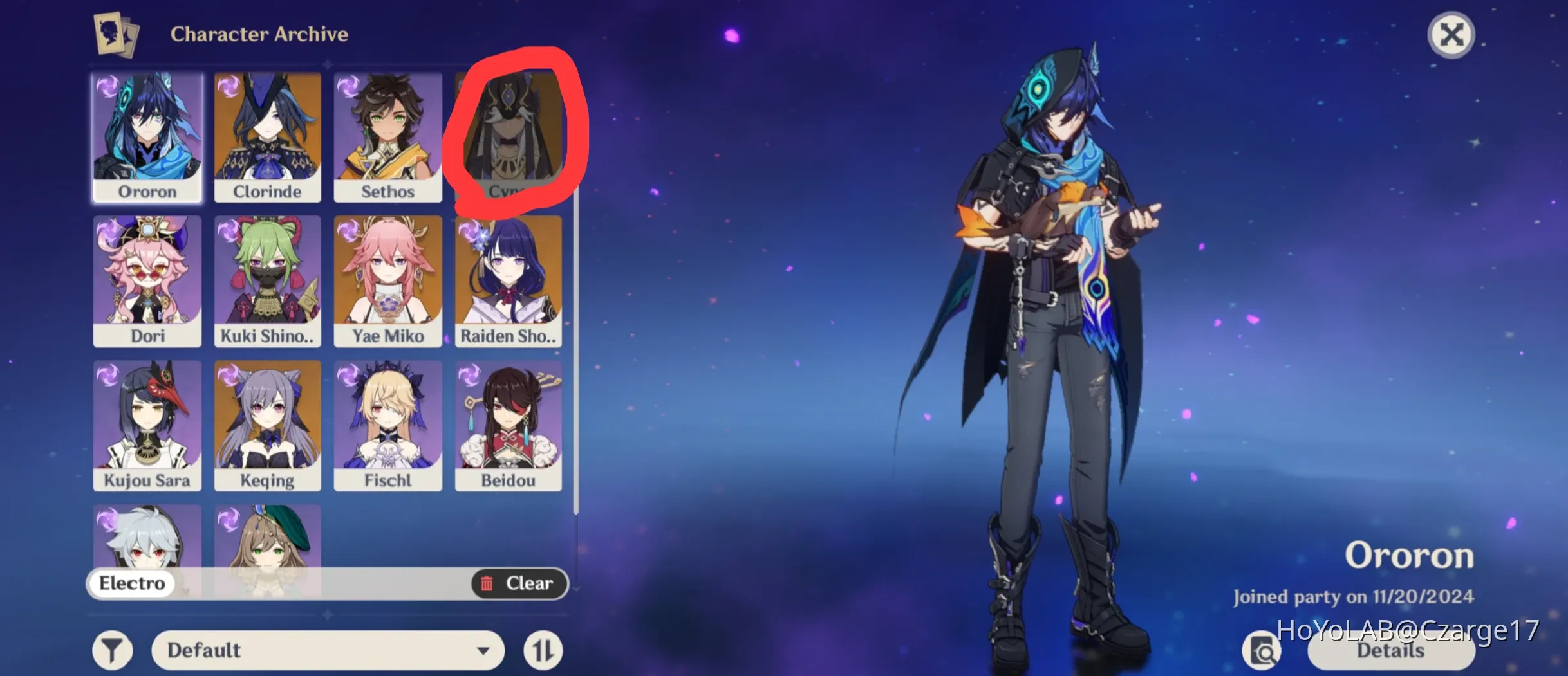 I'm missing one Electro guy... Genshin Impact | HoYoLAB