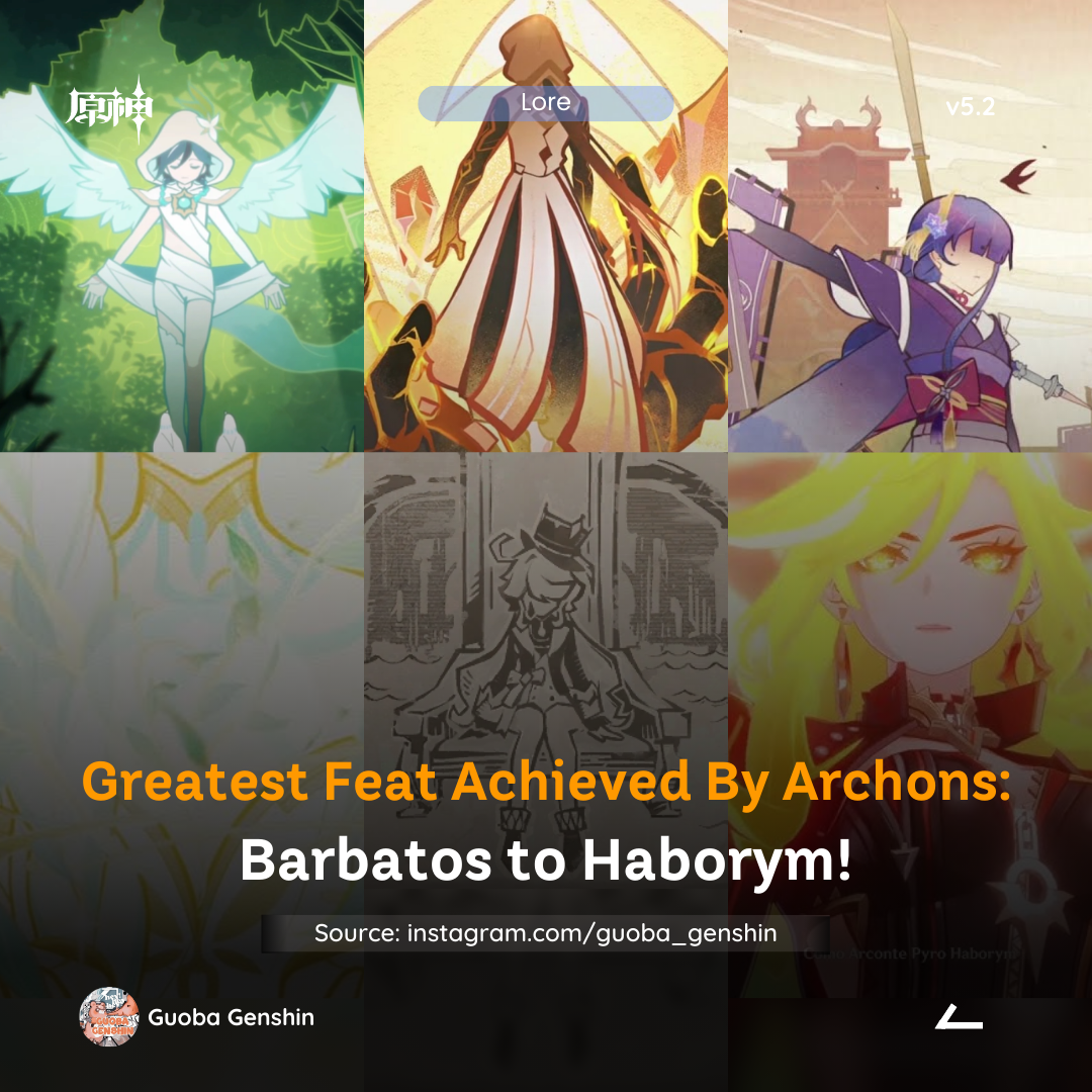 Greatest Feat Achieved by Archons: From Barbatos to Haborym! Genshin ...