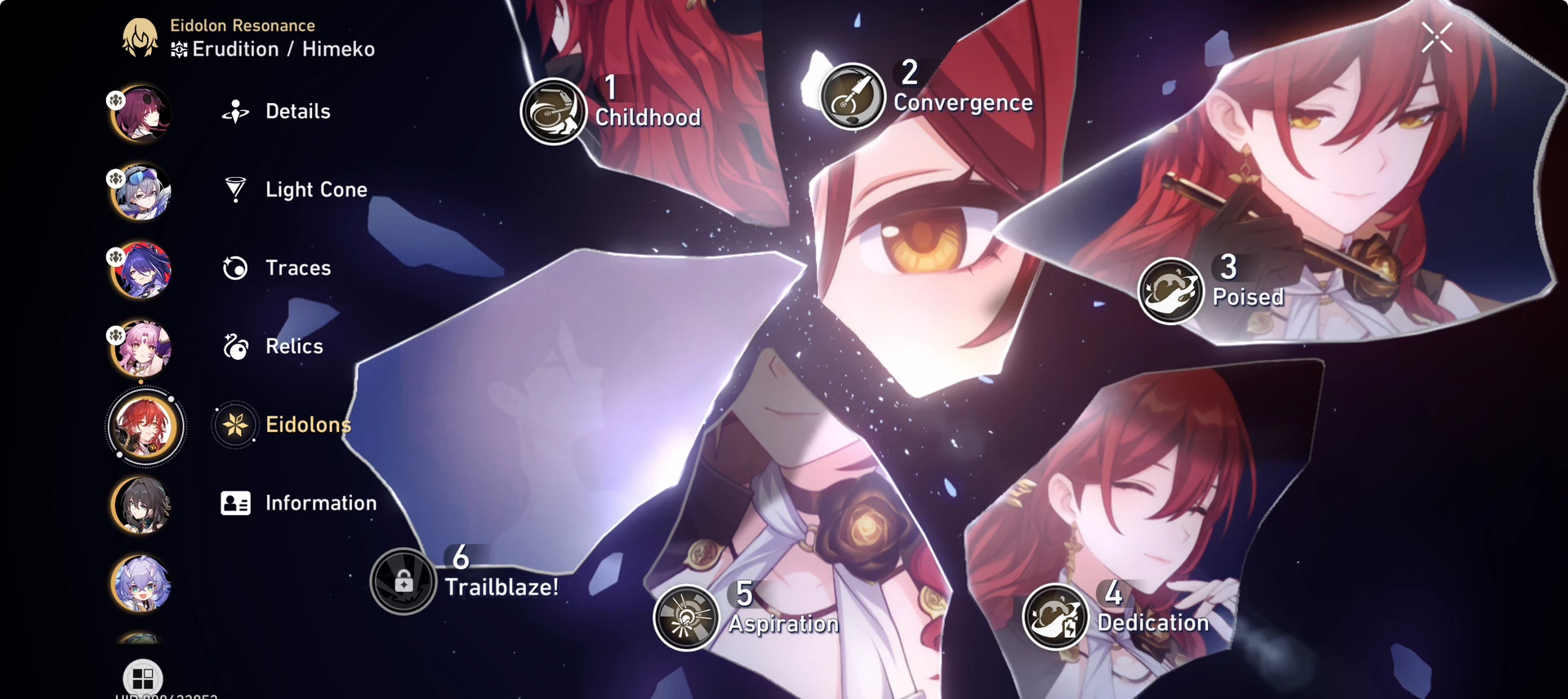 stopped playing this game but himeko eidolons pretty Honkai: Star Rail ...