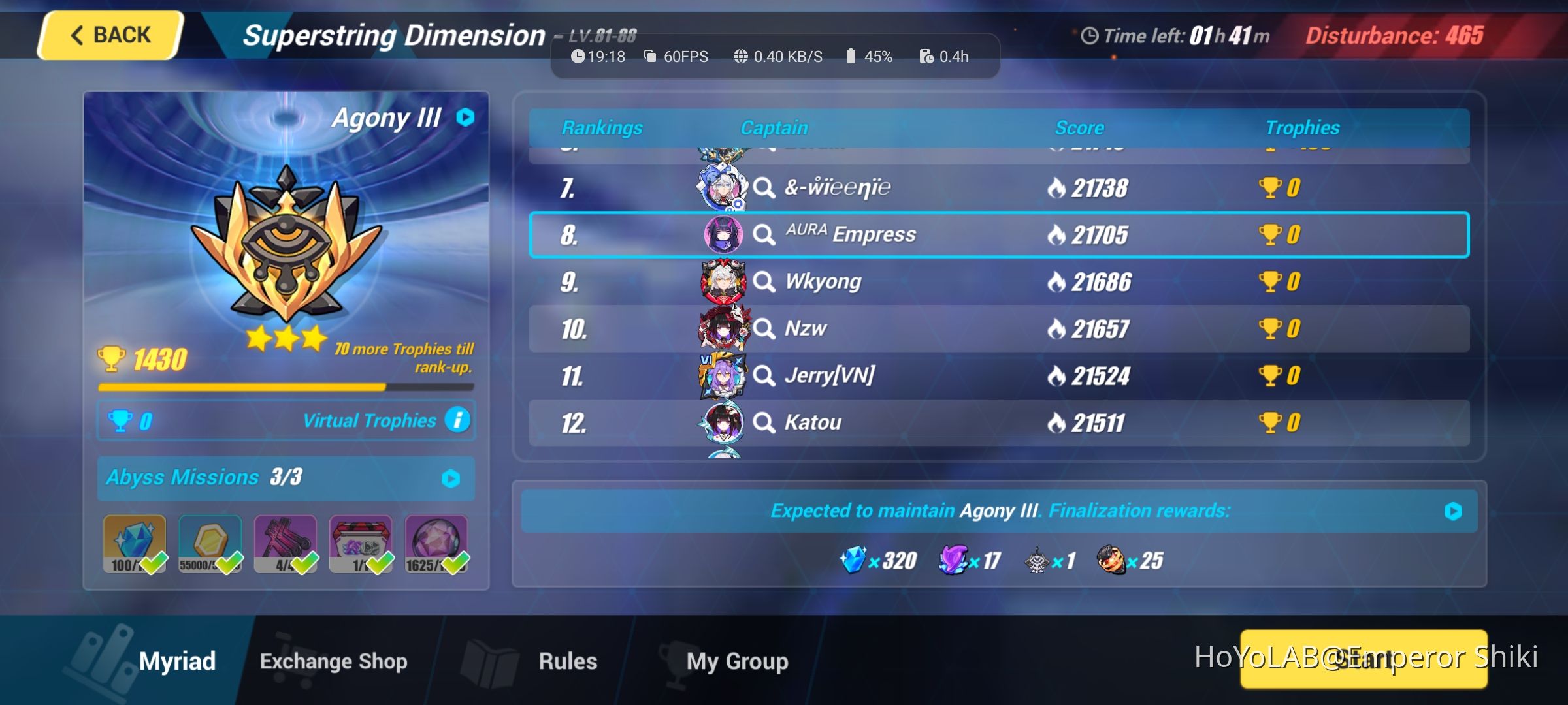 Abyss superstring dimensions agony III part 9 Honkai Impact 3rd | HoYoLAB