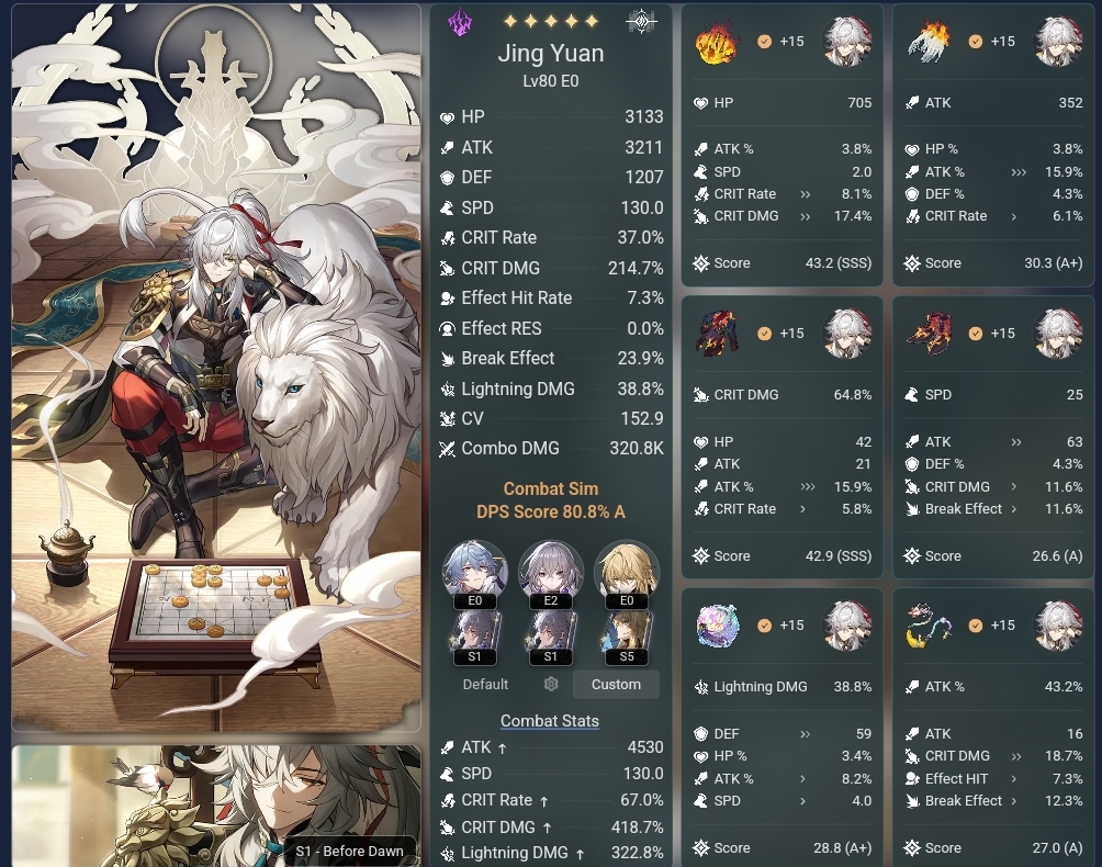 I'm not meta but I'm very happy with how Sunday makes m Jing Yuan super ...