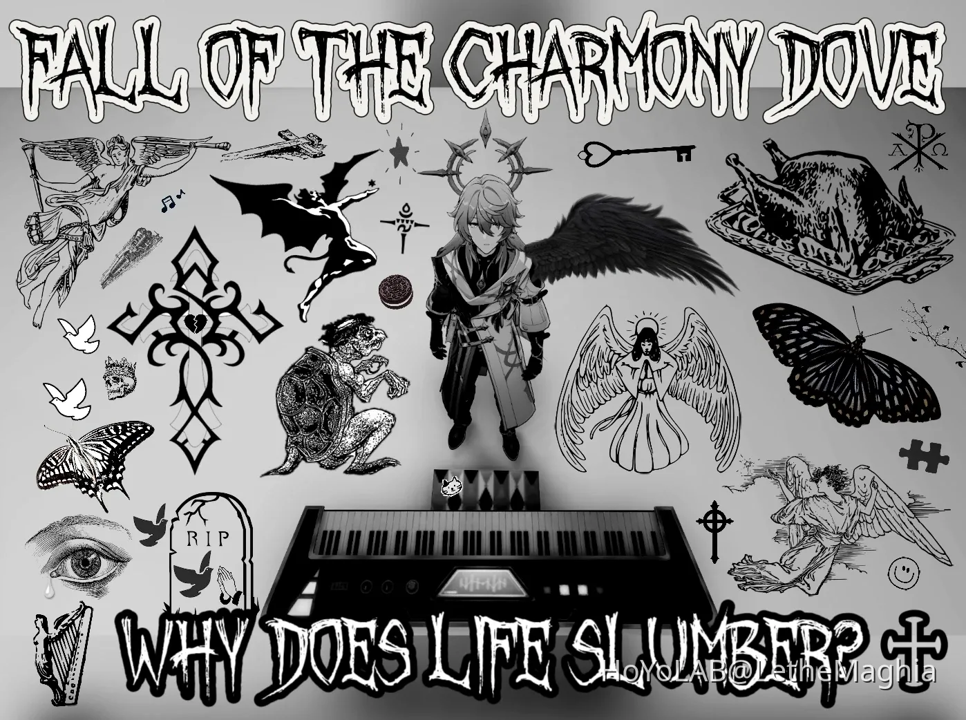 Making a gawdy and overdone album cover with Sunday Honkai: Star Rail ...