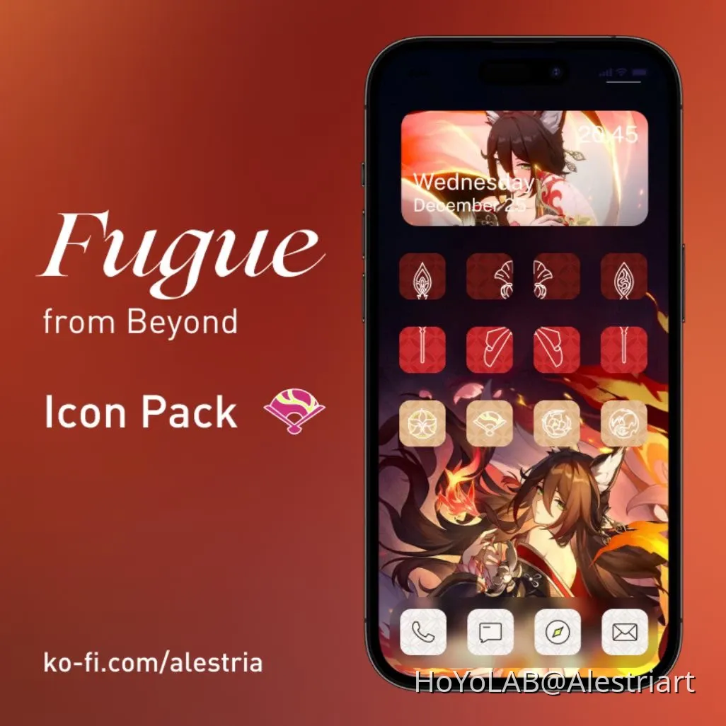 Ignite Your Screen with Fugue’s Custom App Icon Pack! 🔥🦊 Honkai: Star ...