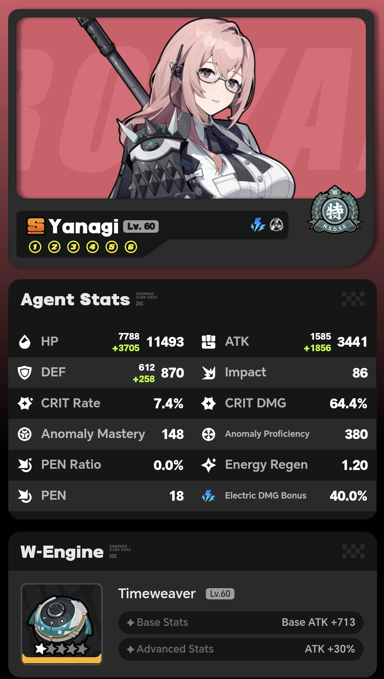 Rate my yanagi build Zenless Zone Zero | HoYoLAB