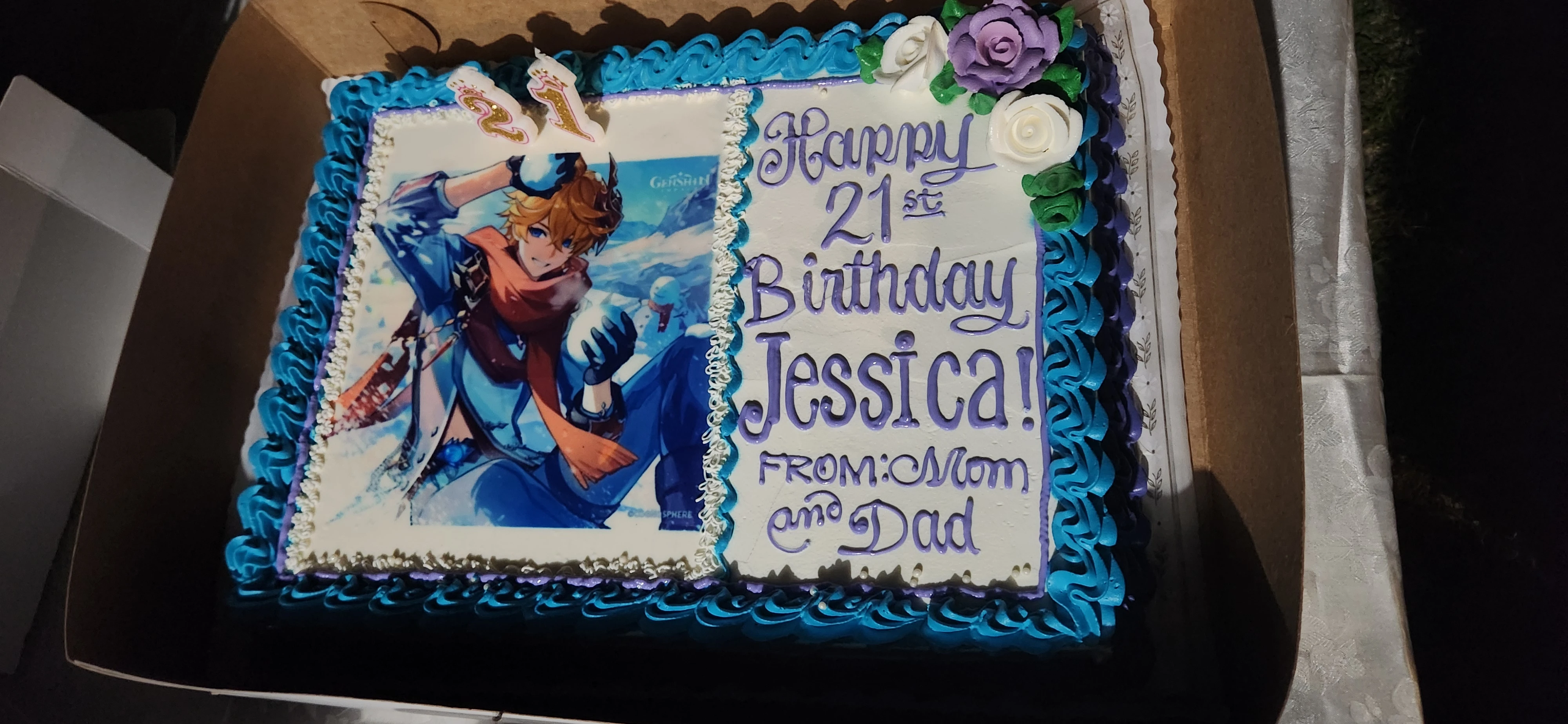 Got a Childe cake for my birthday! Genshin Impact | HoYoLAB