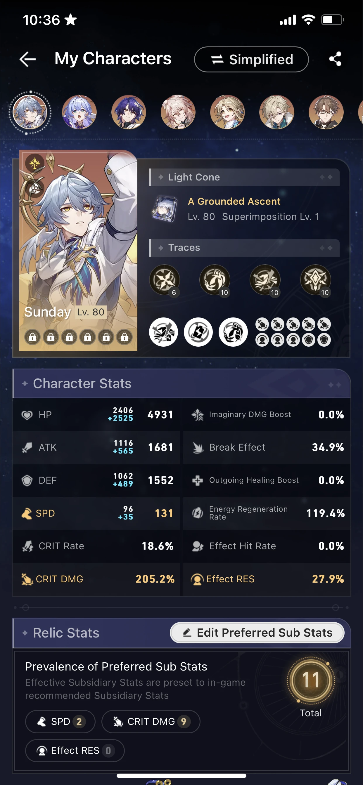 Sunday build almost done Honkai: Star Rail | HoYoLAB