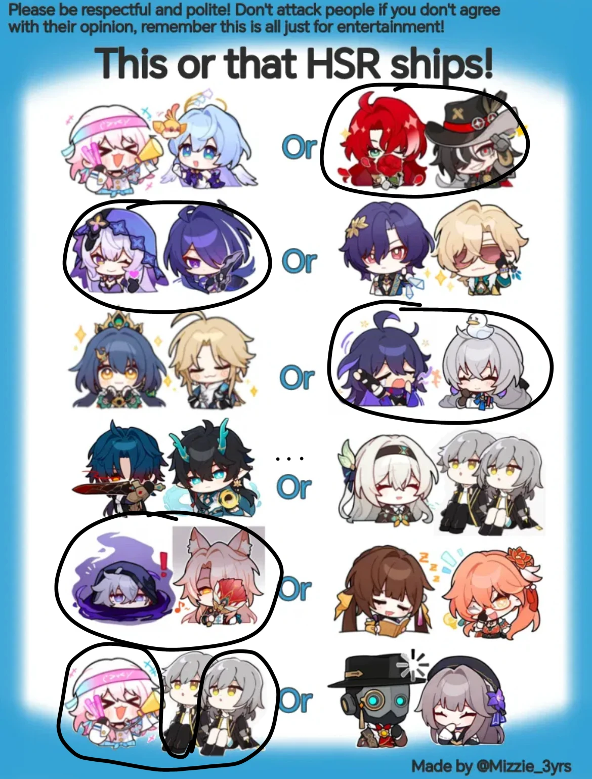 This or that HSR ship chart!! Honkai: Star Rail | HoYoLAB