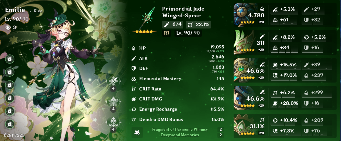 my emilie build Genshin Impact | HoYoLAB