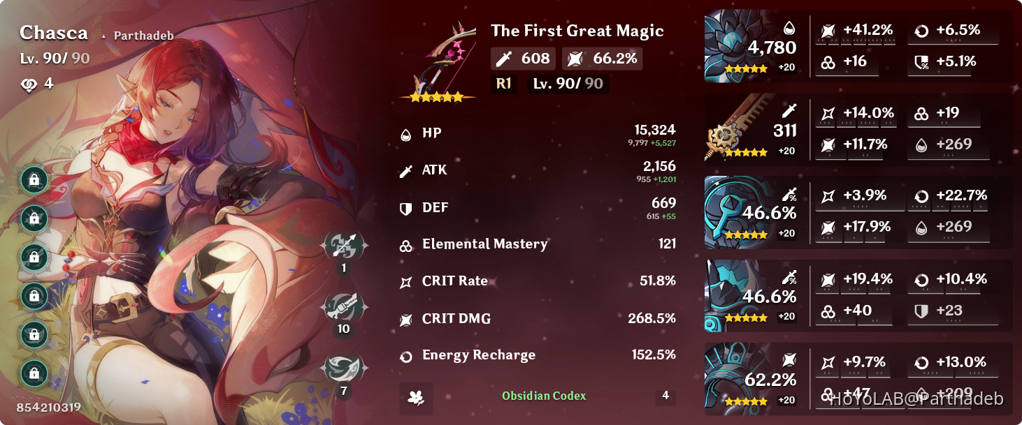 My Chasca Build Genshin Impact | HoYoLAB