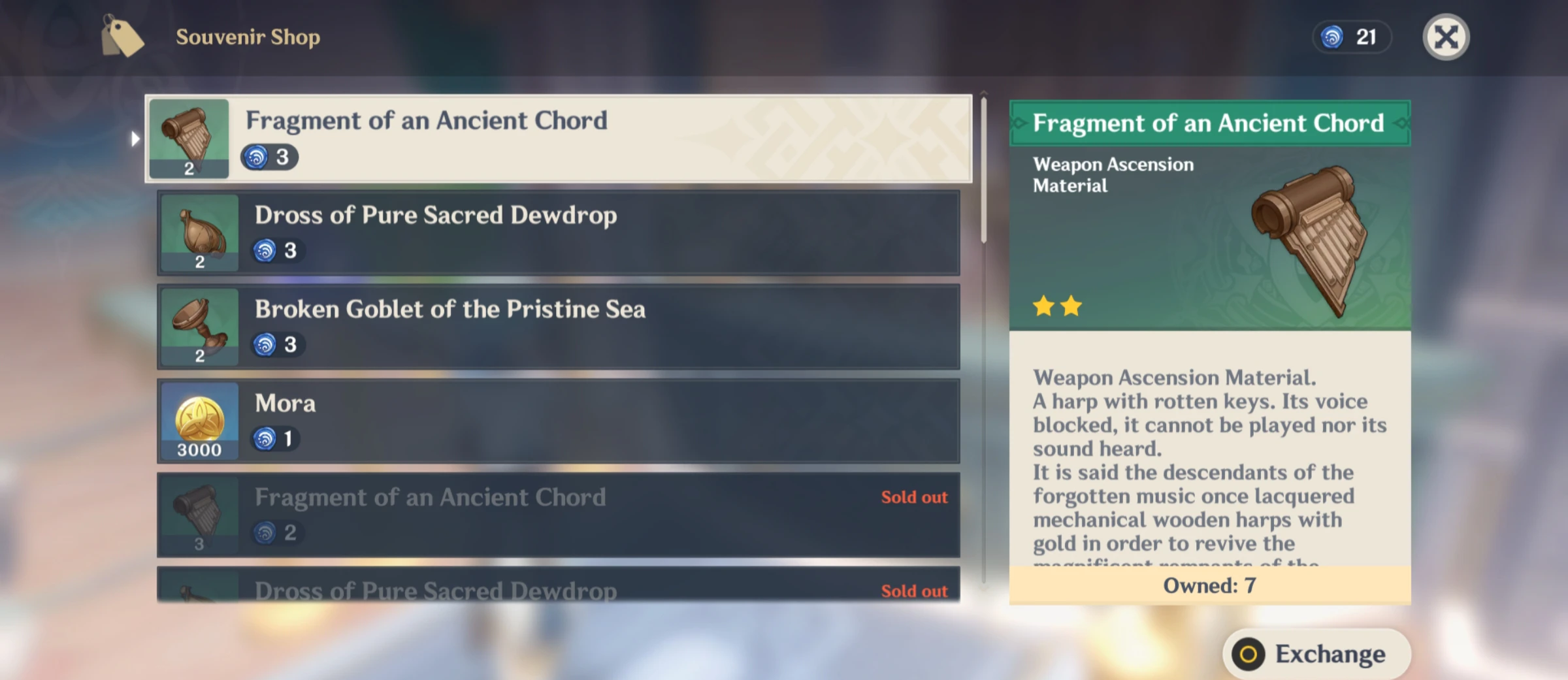 So that's why I can't buy these Weapon Ascension Materials 😅 Genshin ...