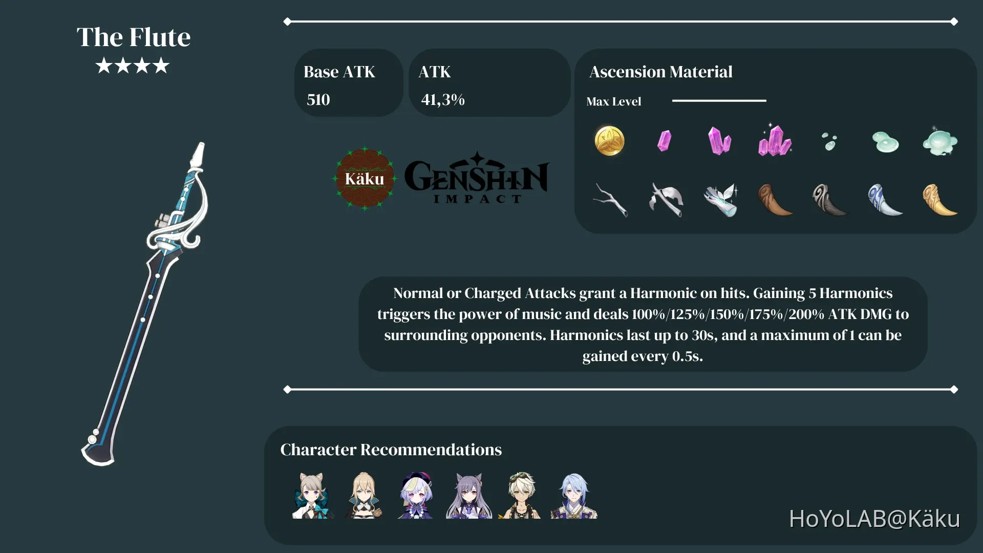 The Flute - Weapon Guide Genshin Impact | HoYoLAB