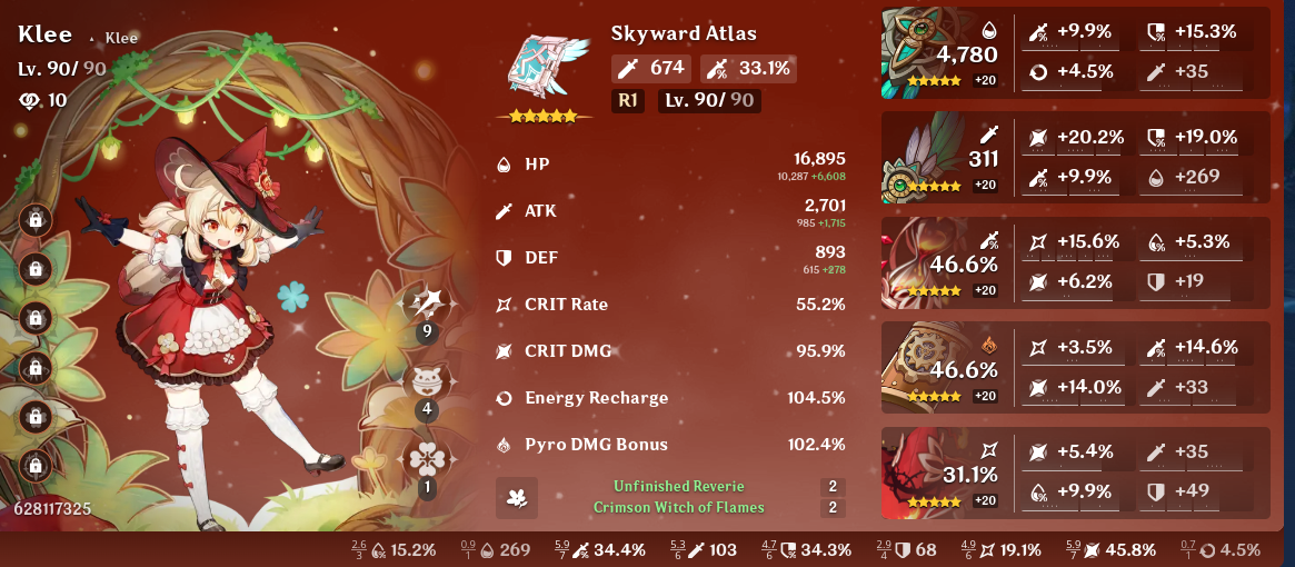 My klee build Genshin Impact | HoYoLAB