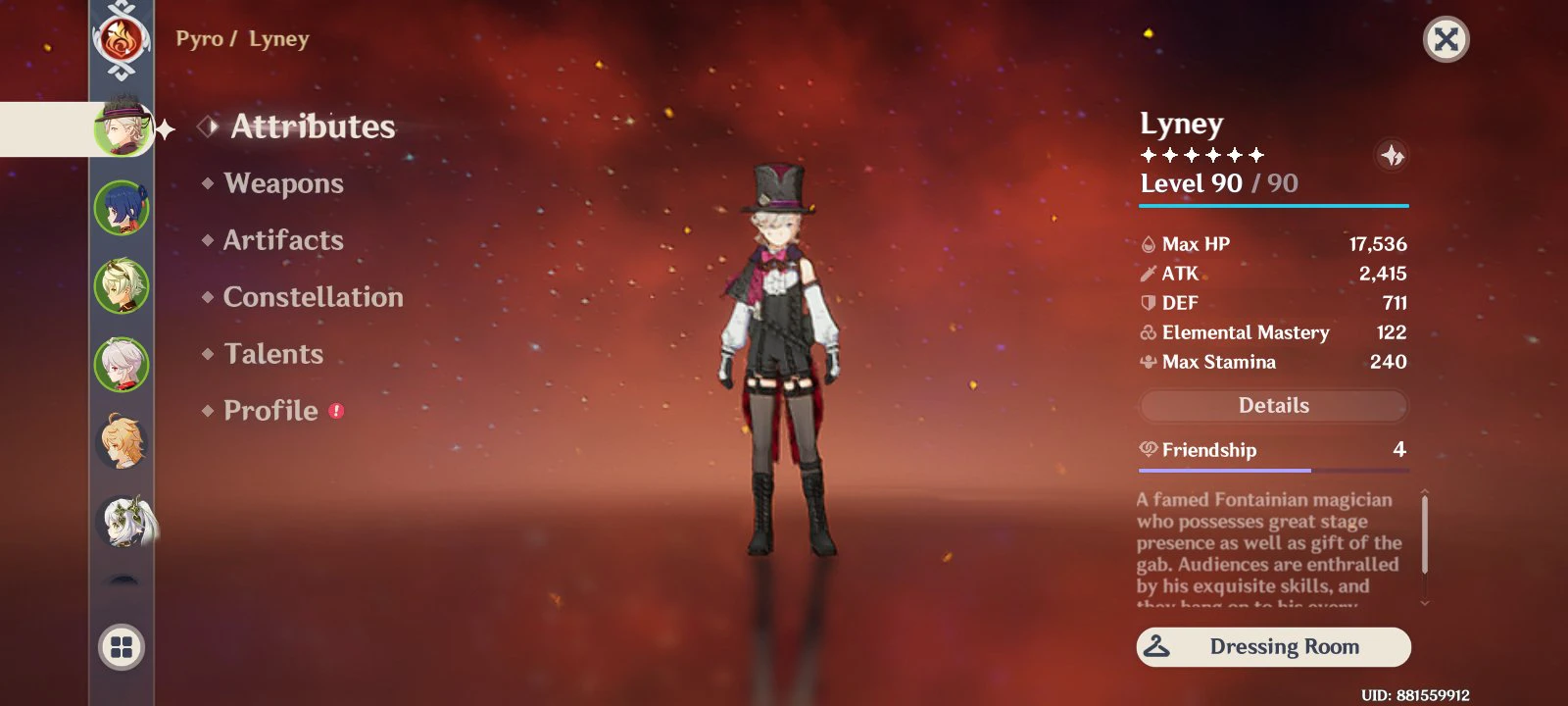 Rate my Lyney build (I'm f2p btw😋) Genshin Impact | HoYoLAB