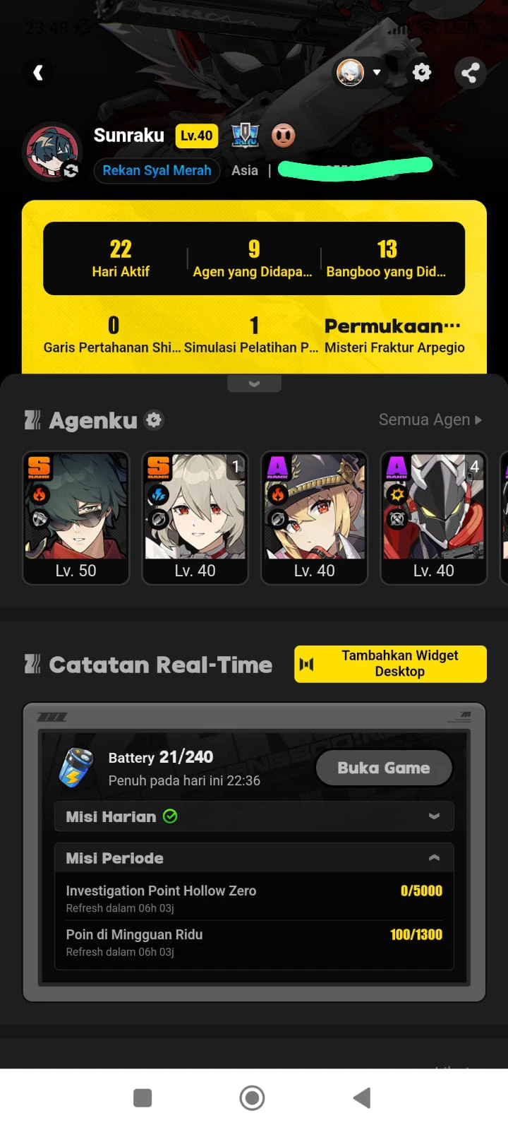 Rekor Guys, Mendapatkan Level 40 dalam 22 hari di Zzz wkwkw ggwp🗿 ...