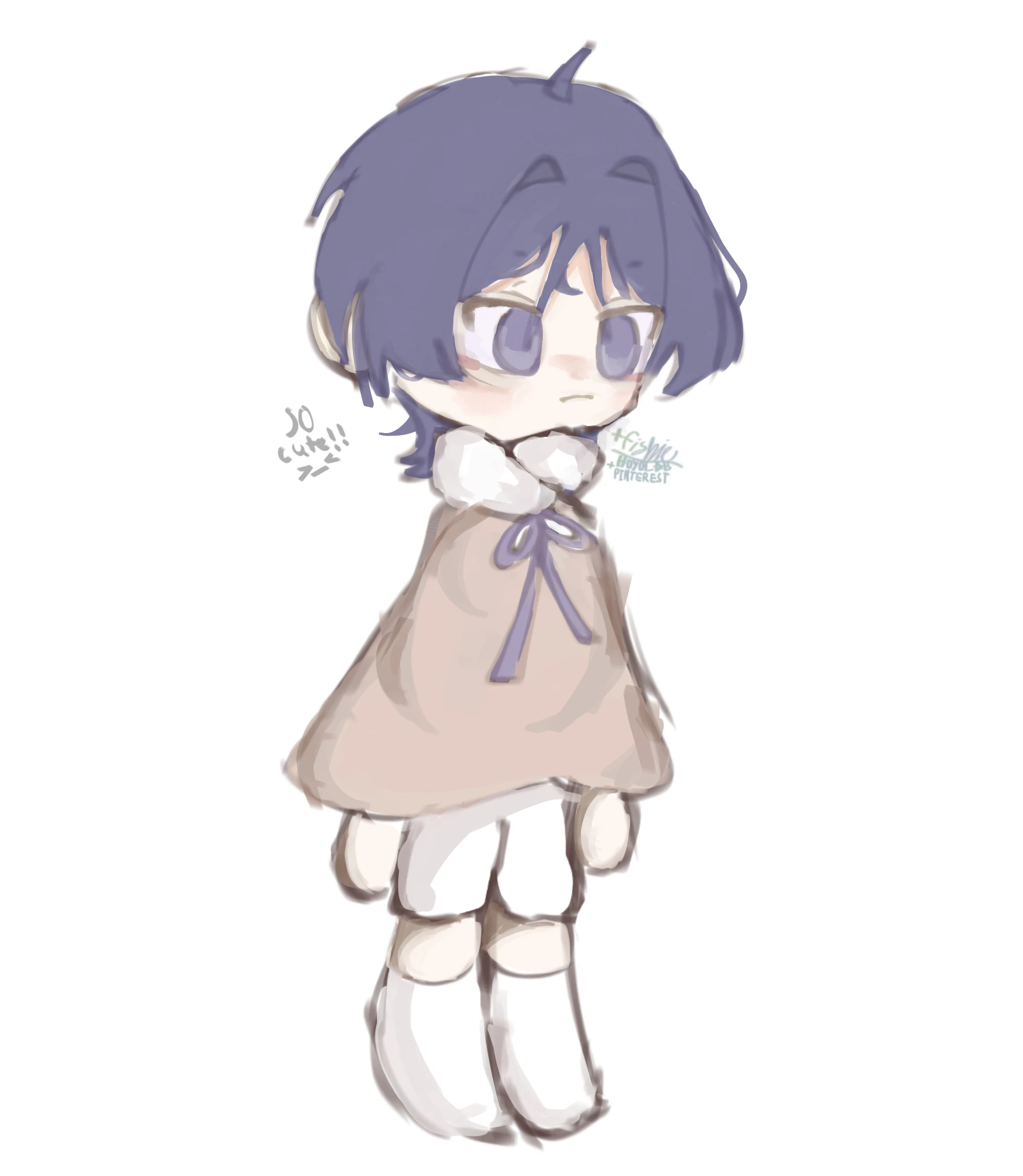 chibi scara winter au (did the 2 layers challenge) Genshin Impact | HoYoLAB