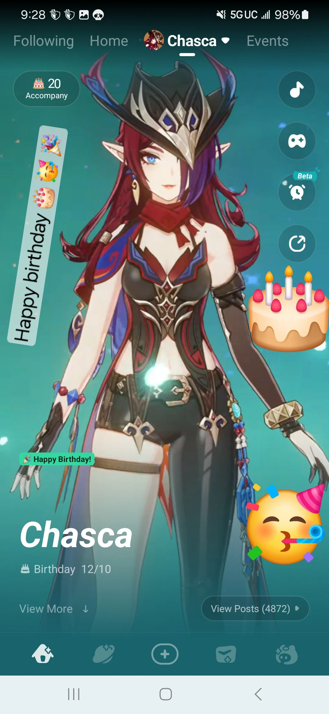 happy early birthday Chasca Genshin Impact | HoYoLAB