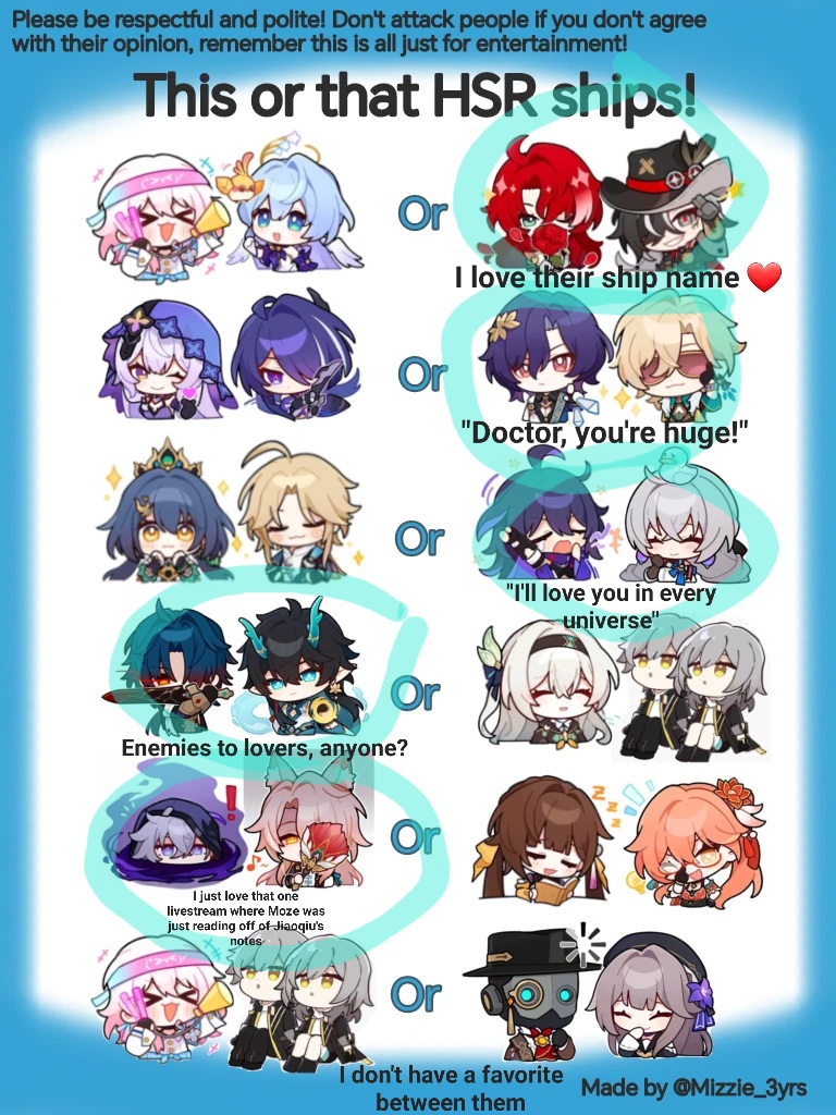 My favorite HSR ships! Honkai: Star Rail | HoYoLAB