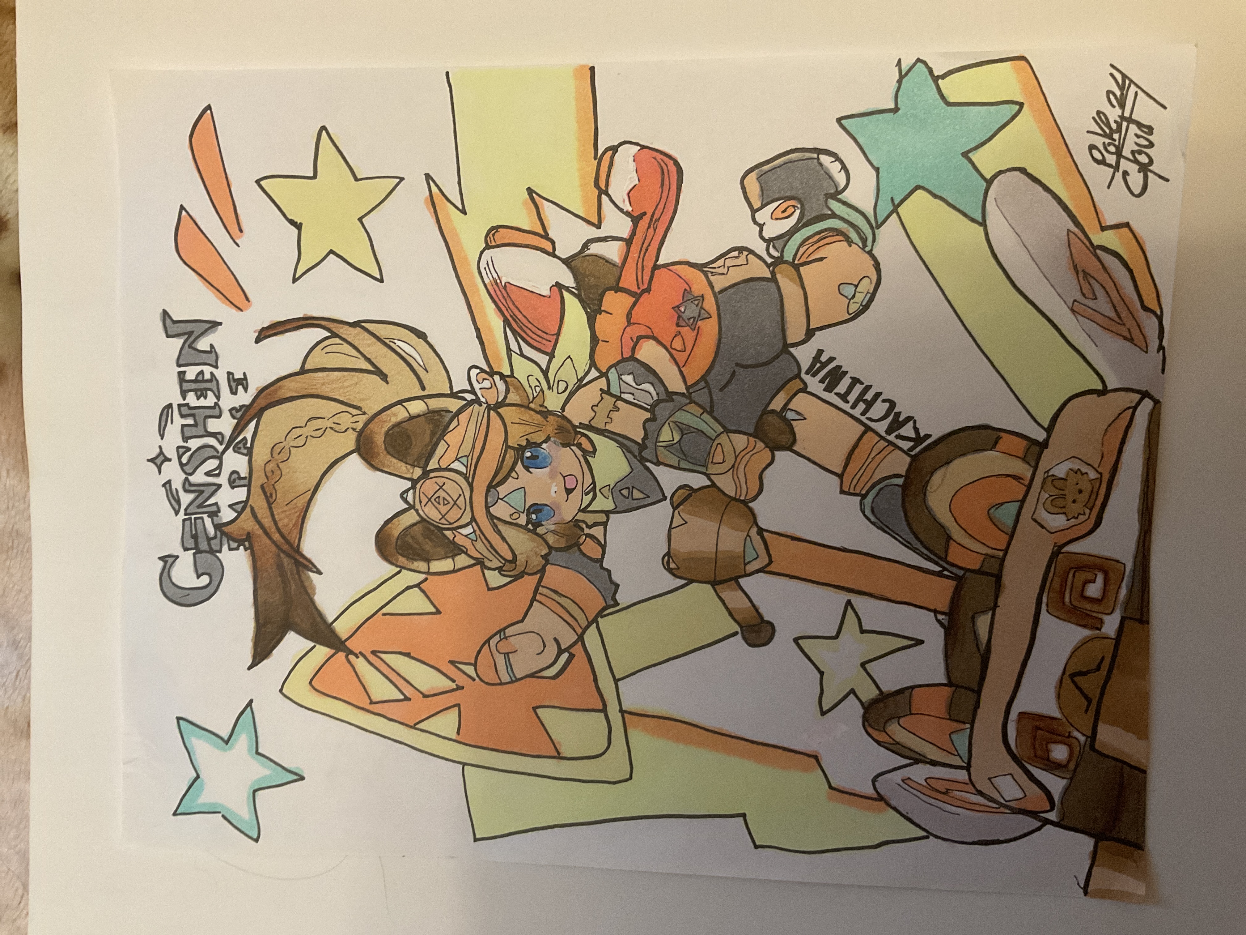 Kachina + some other artworks in progress! Genshin Impact | HoYoLAB