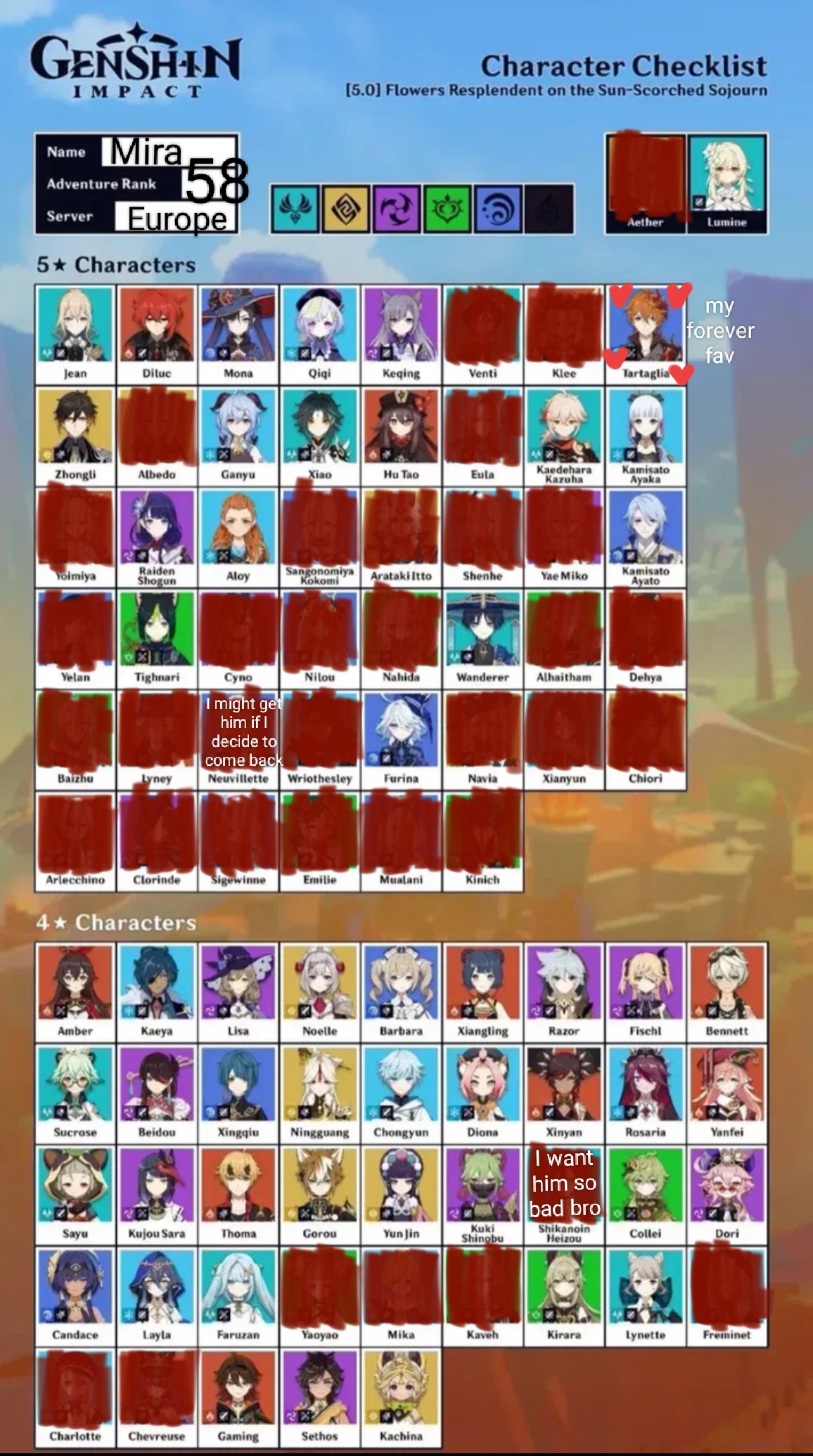 character inventory Genshin Impact | HoYoLAB