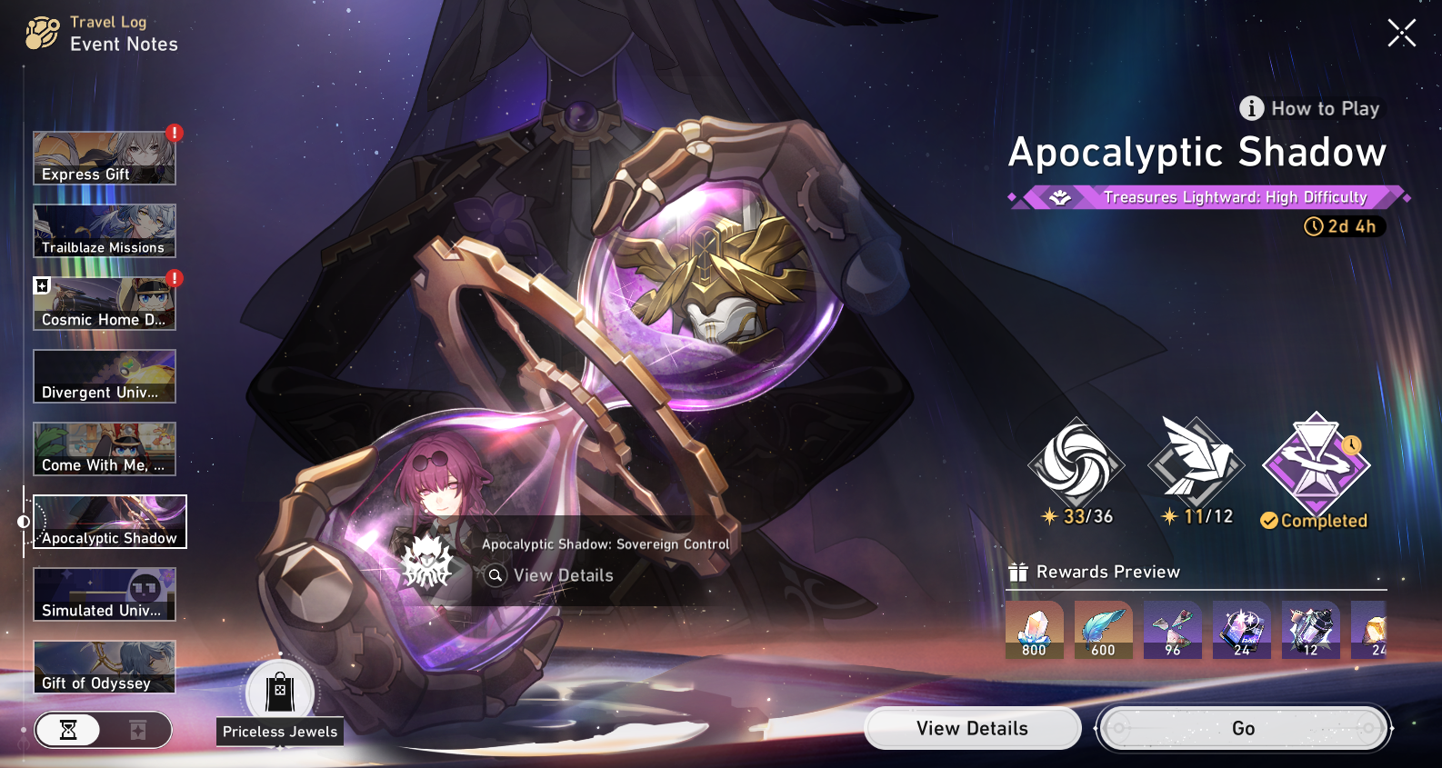Gusty Primate Vs Sovereign Control | Apocalyptic Shadow HSR Honkai ...
