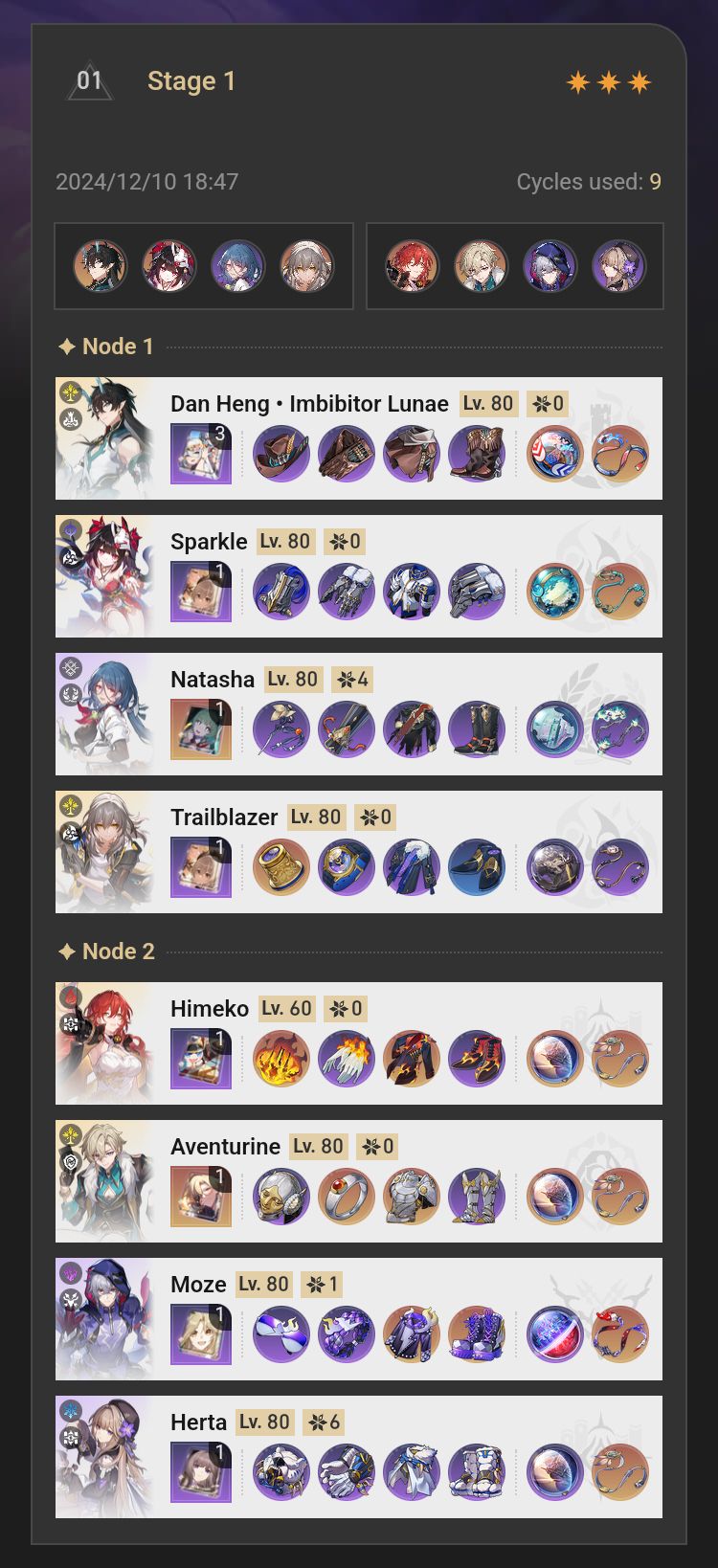 (Ignore hemiko's level) my friend's guide for me Honkai: Star Rail ...