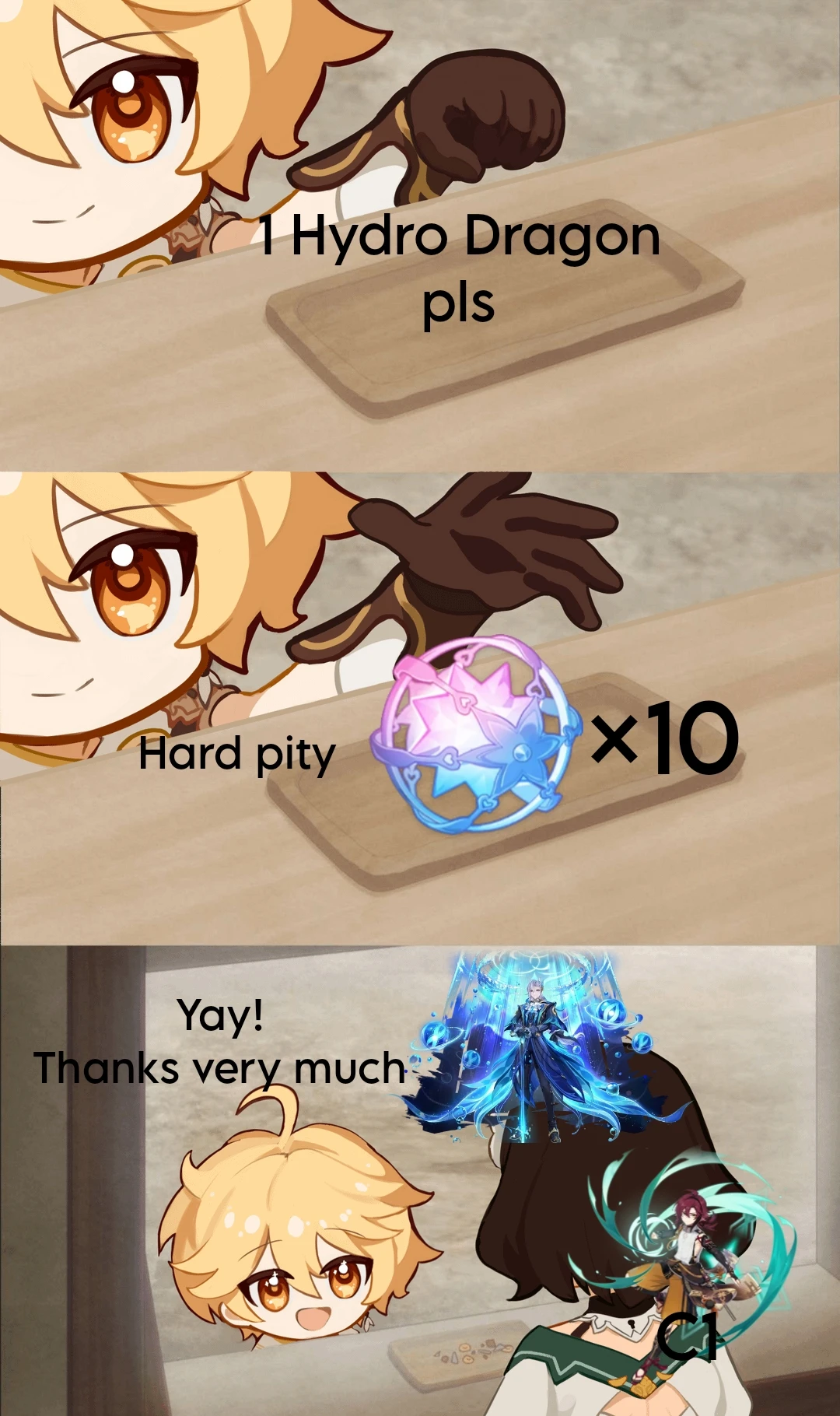 How my pulls for dragons went Genshin Impact | HoYoLAB