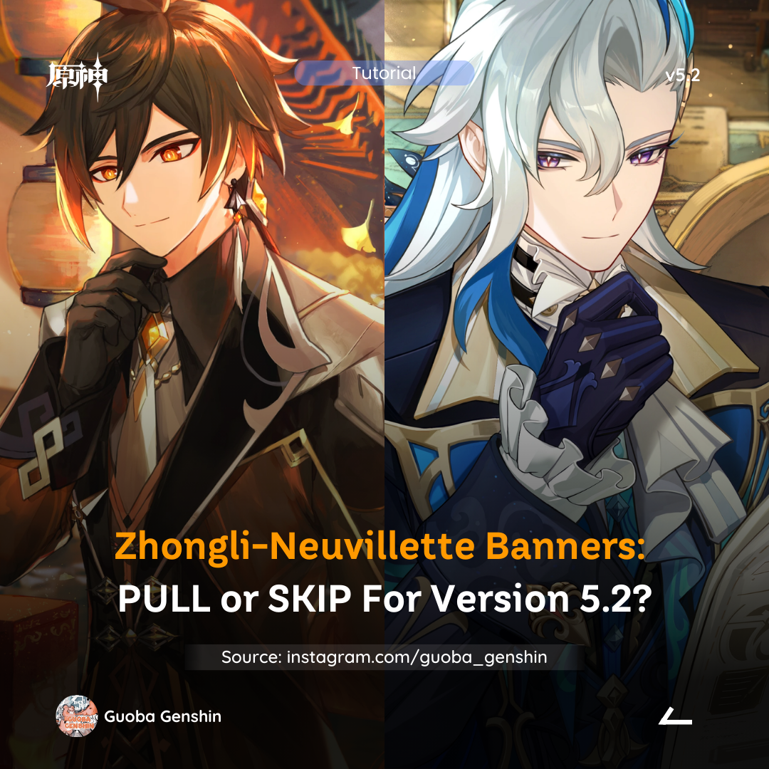 [Version 5.2] Zhongli - Neuvillette Rerun Banners: PULL or SKIP ...