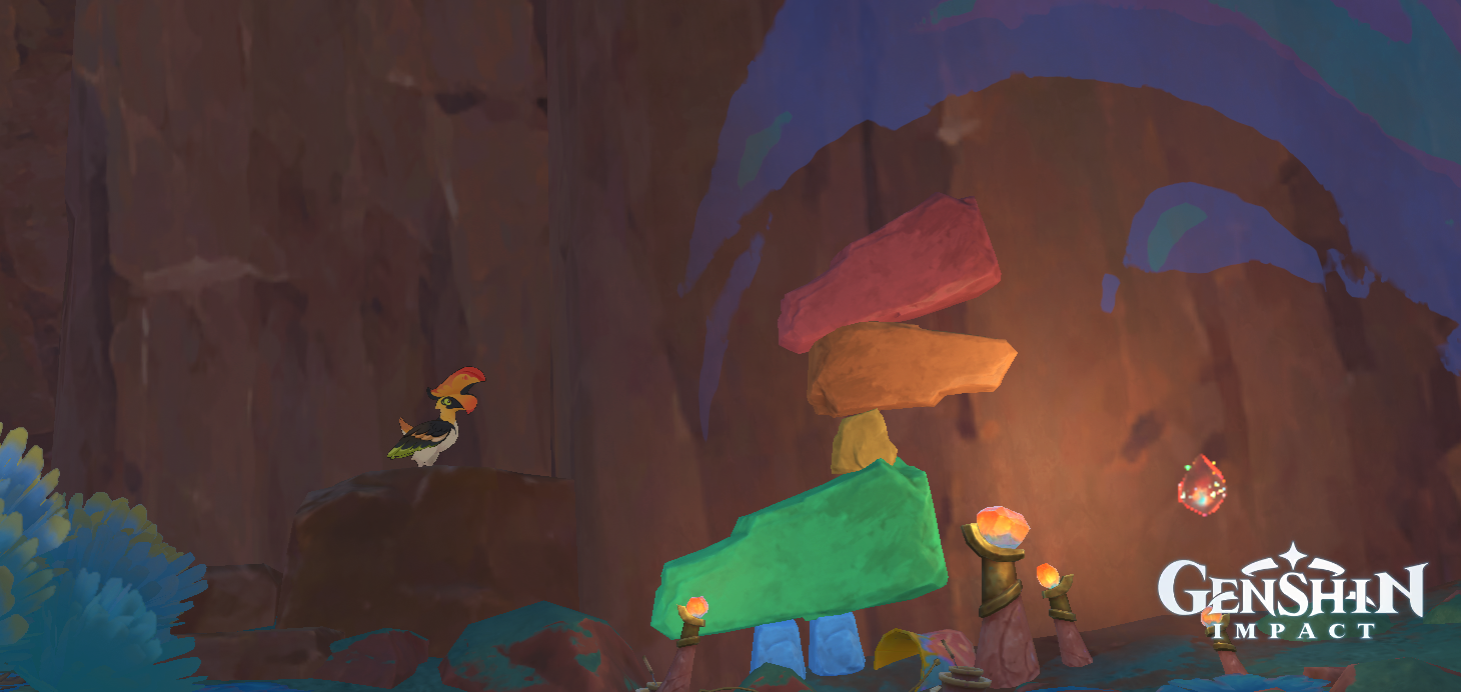 🎨Colour puzzles🎨 & Saurus Crackers(close up) Genshin Impact | HoYoLAB