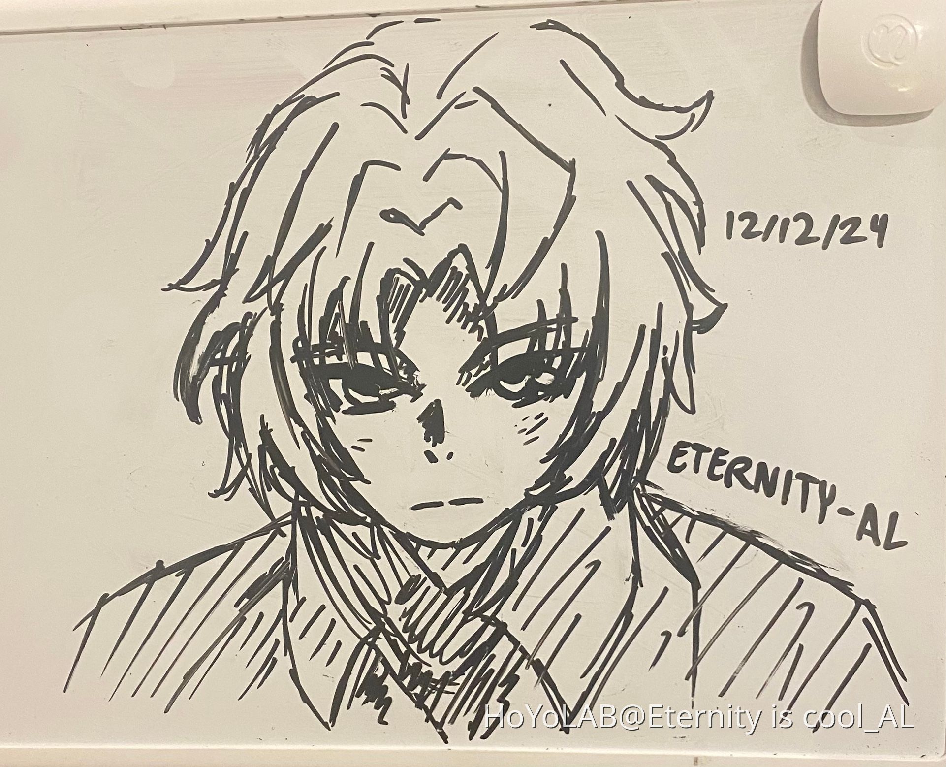 Young Oda whiteboard drawing! Genshin Impact | HoYoLAB