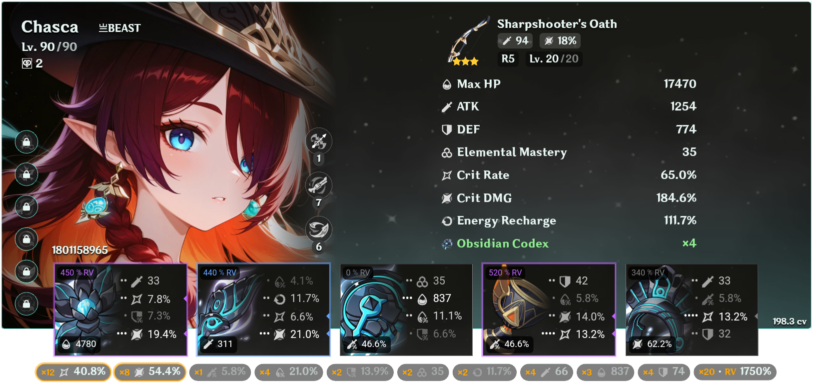 Chasca build Day 12 Genshin Impact | HoYoLAB