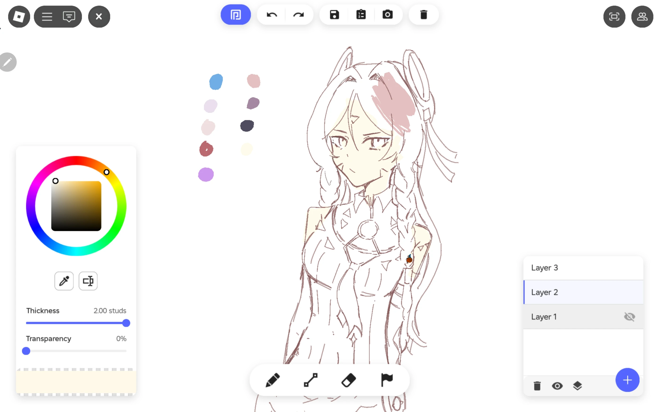 Trying to color my citlali sketch but somehow messed up :'D Genshin ...