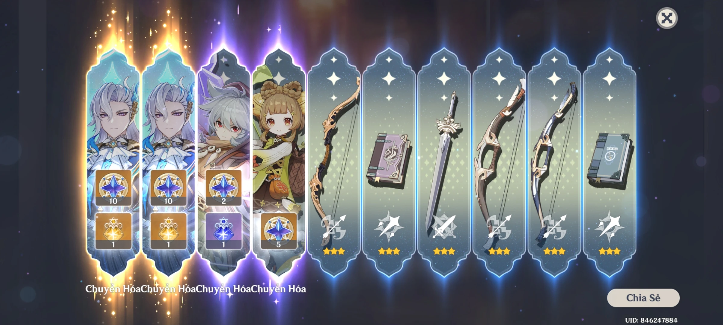 Lần đầu được nổ 2 vàng và thế là neu c3 Genshin Impact | HoYoLAB