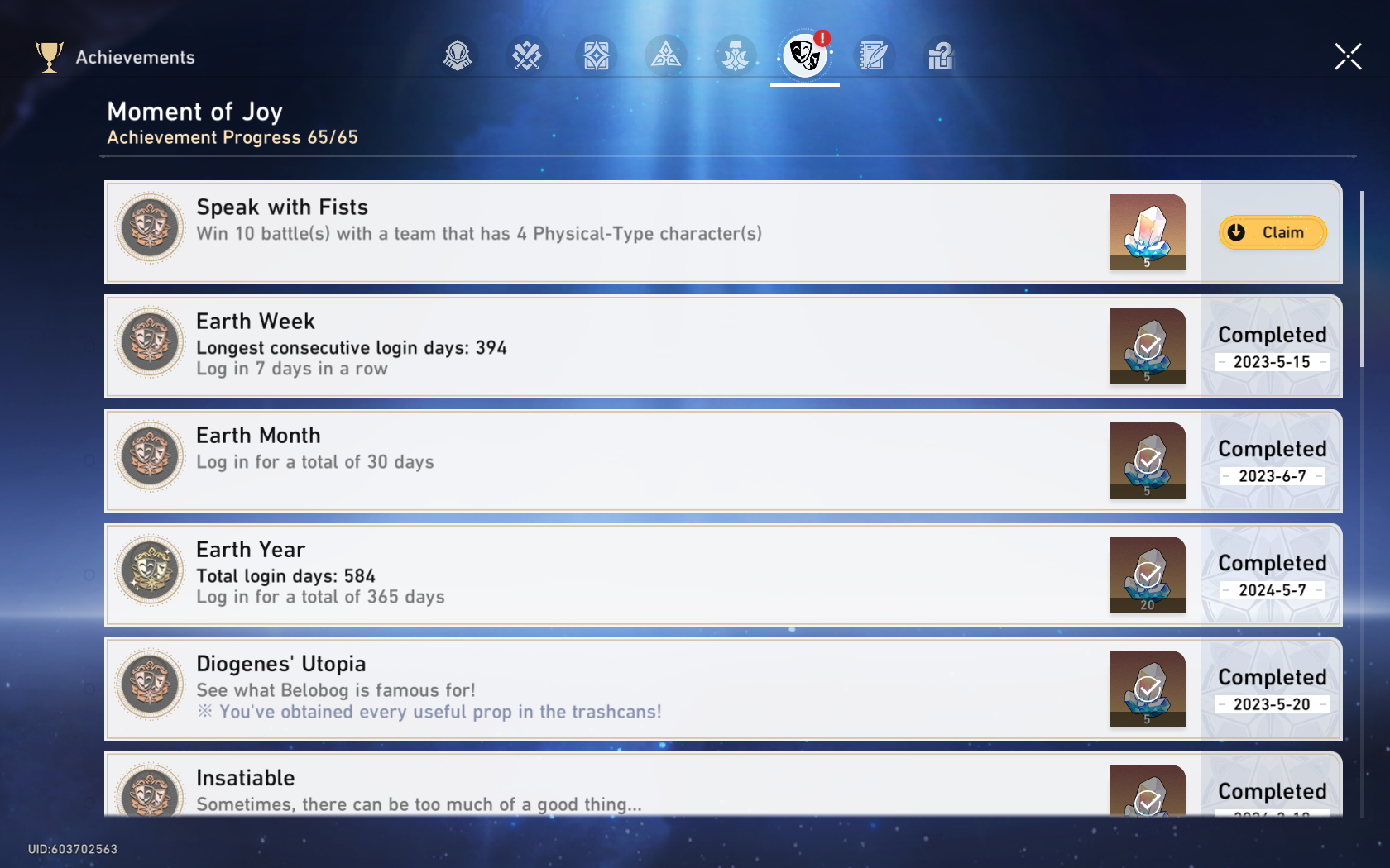 Triple Fortune! 888 Achievements Unlocked~ Honkai: Star Rail | HoYoLAB