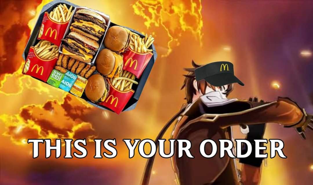Burger and fries plz . . . Genshin Impact | HoYoLAB