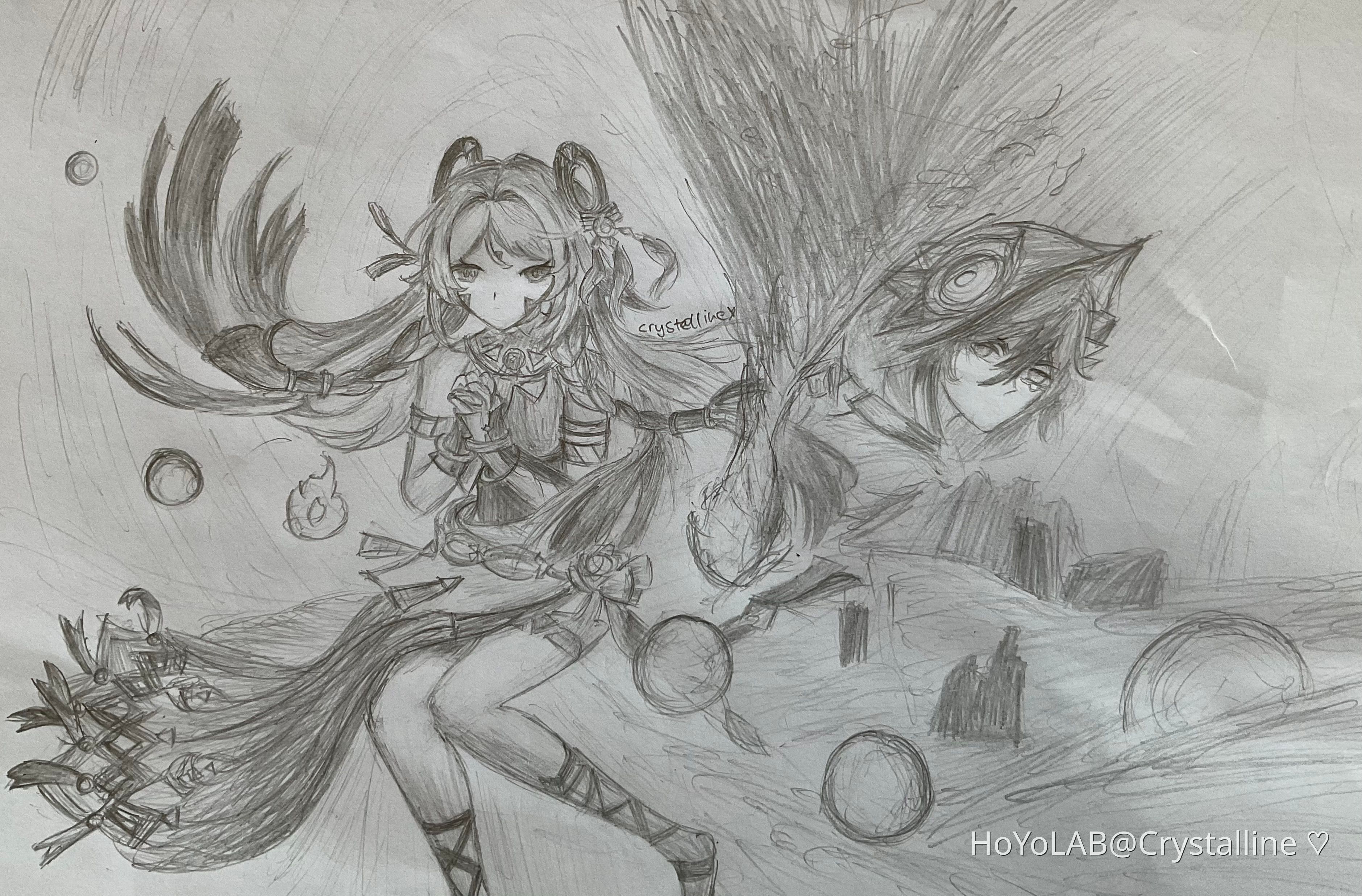 I tried to draw Citlali and Ororon Genshin Impact | HoYoLAB