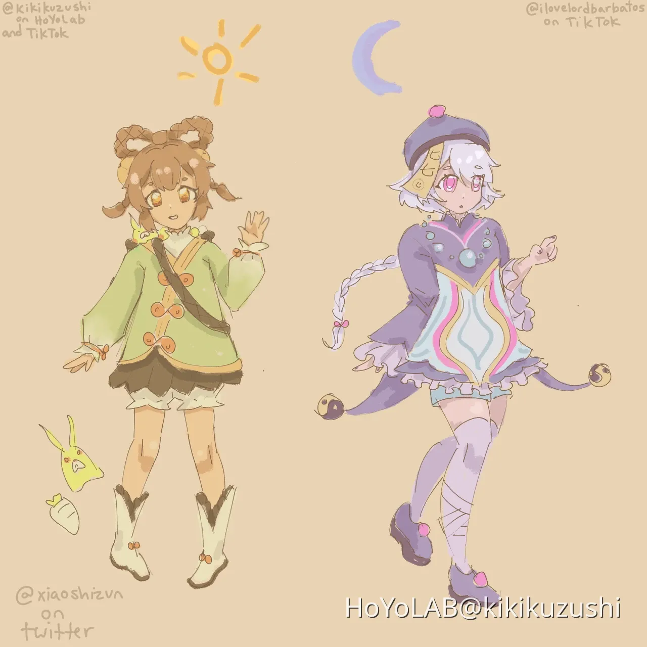 Drawing Liyue Characters from Memory!! Genshin Impact | HoYoLAB