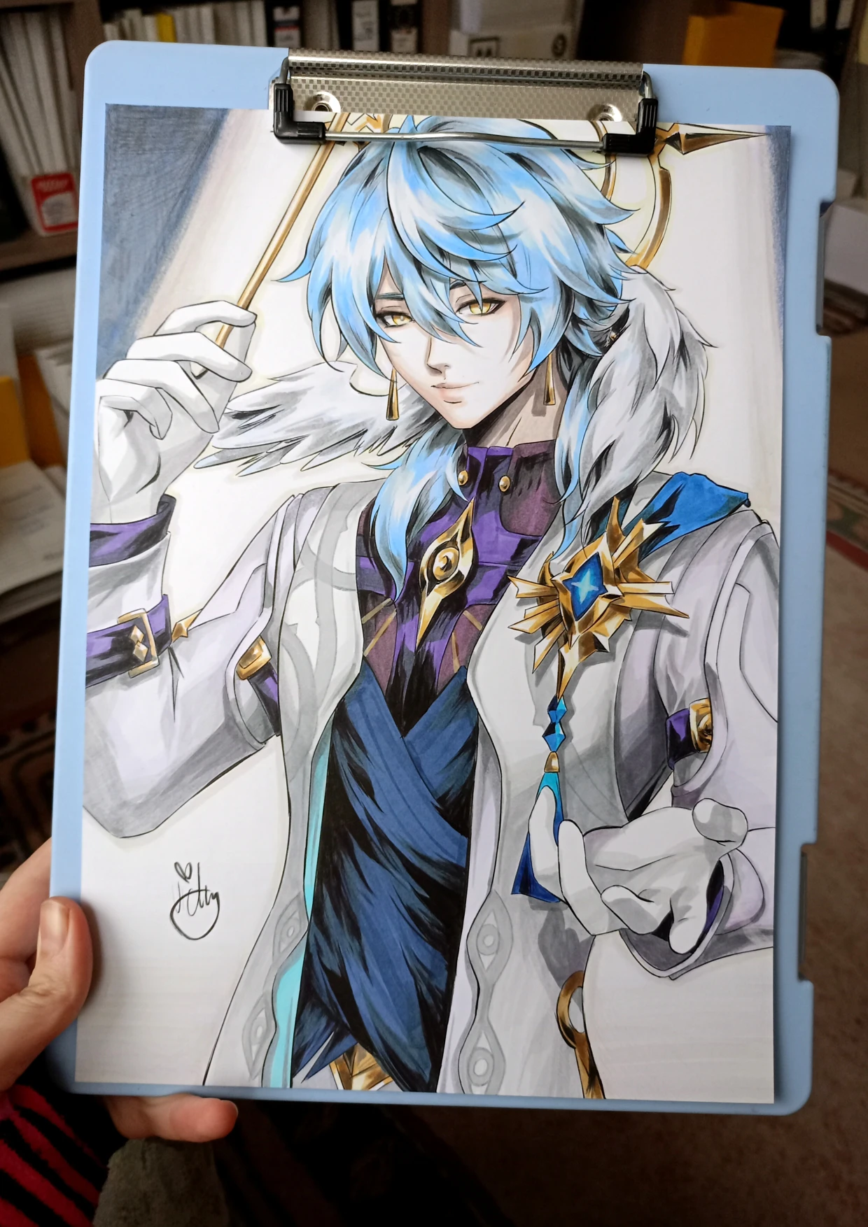 Day 6 of drawing Sunday every day until I get him🩵🩵🩵 Honkai: Star Rail ...