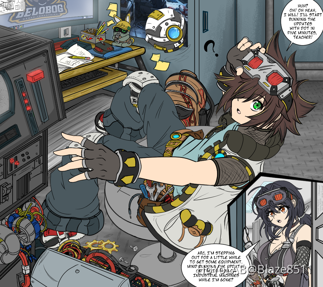 “Engineer’s Apprentice” (Flat Color Render Done) Zenless Zone Zero ...