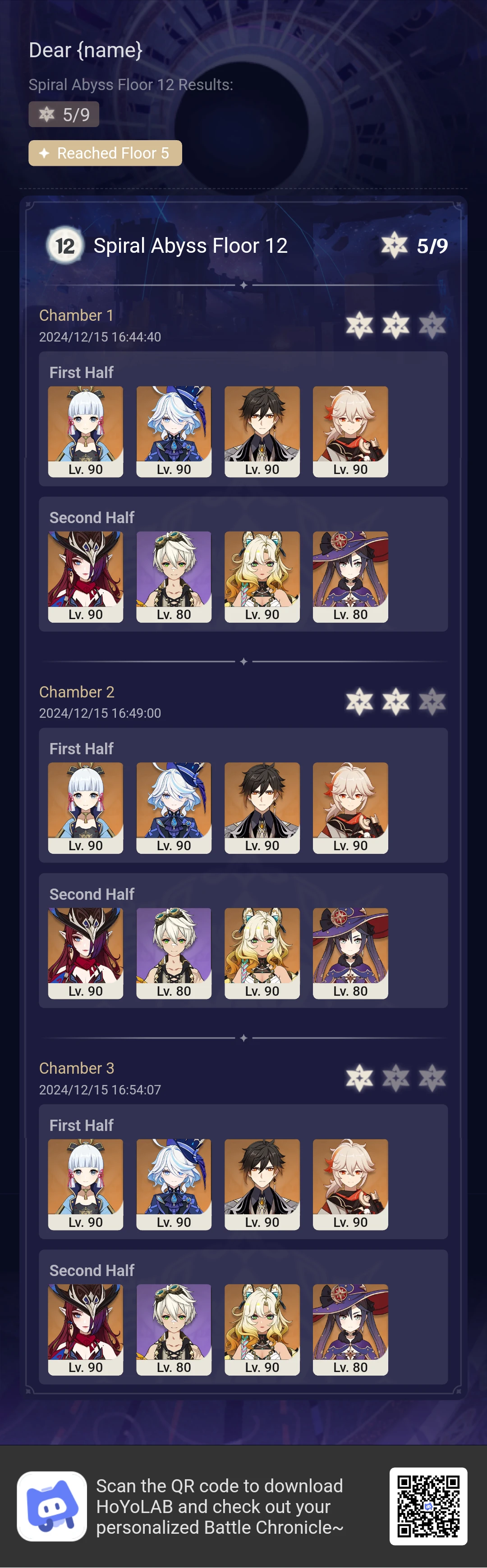 first time clearing the abyss Genshin Impact | HoYoLAB