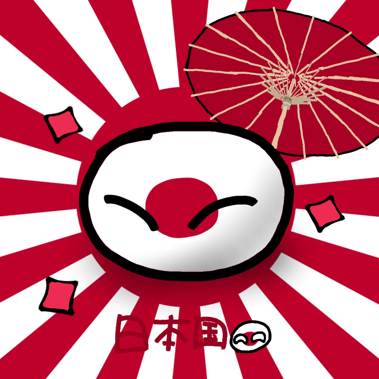 I started drawing countryballs art | HoYoLAB