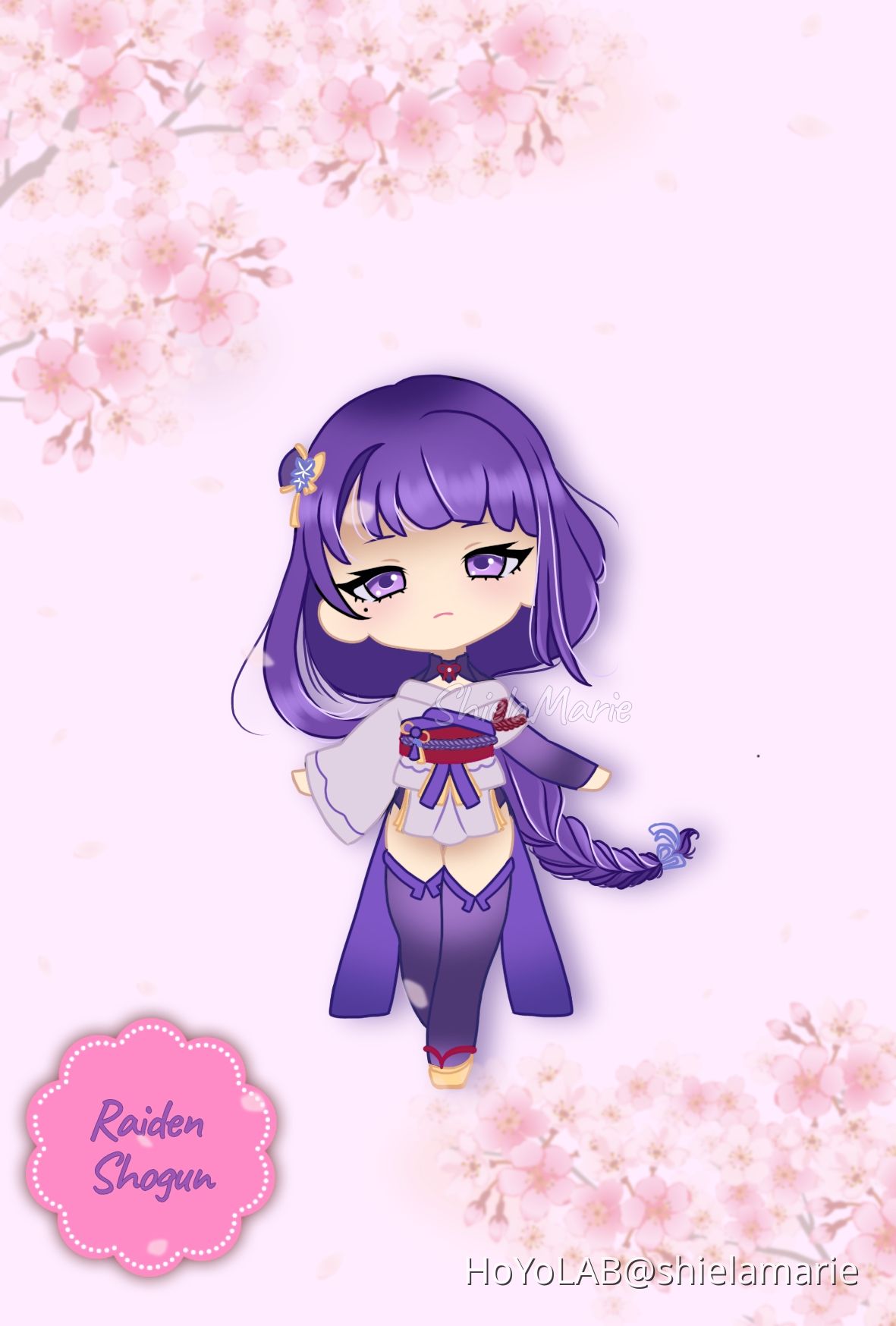 Chibi Raiden Shogun Genshin Impact | HoYoLAB