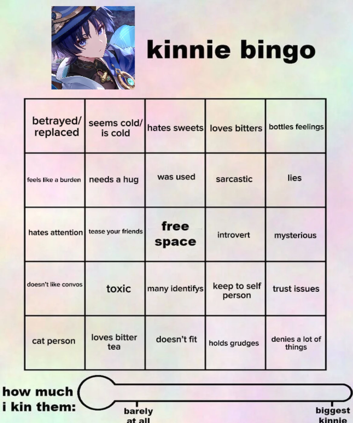 scara kin bingo made by meeee Genshin Impact | HoYoLAB