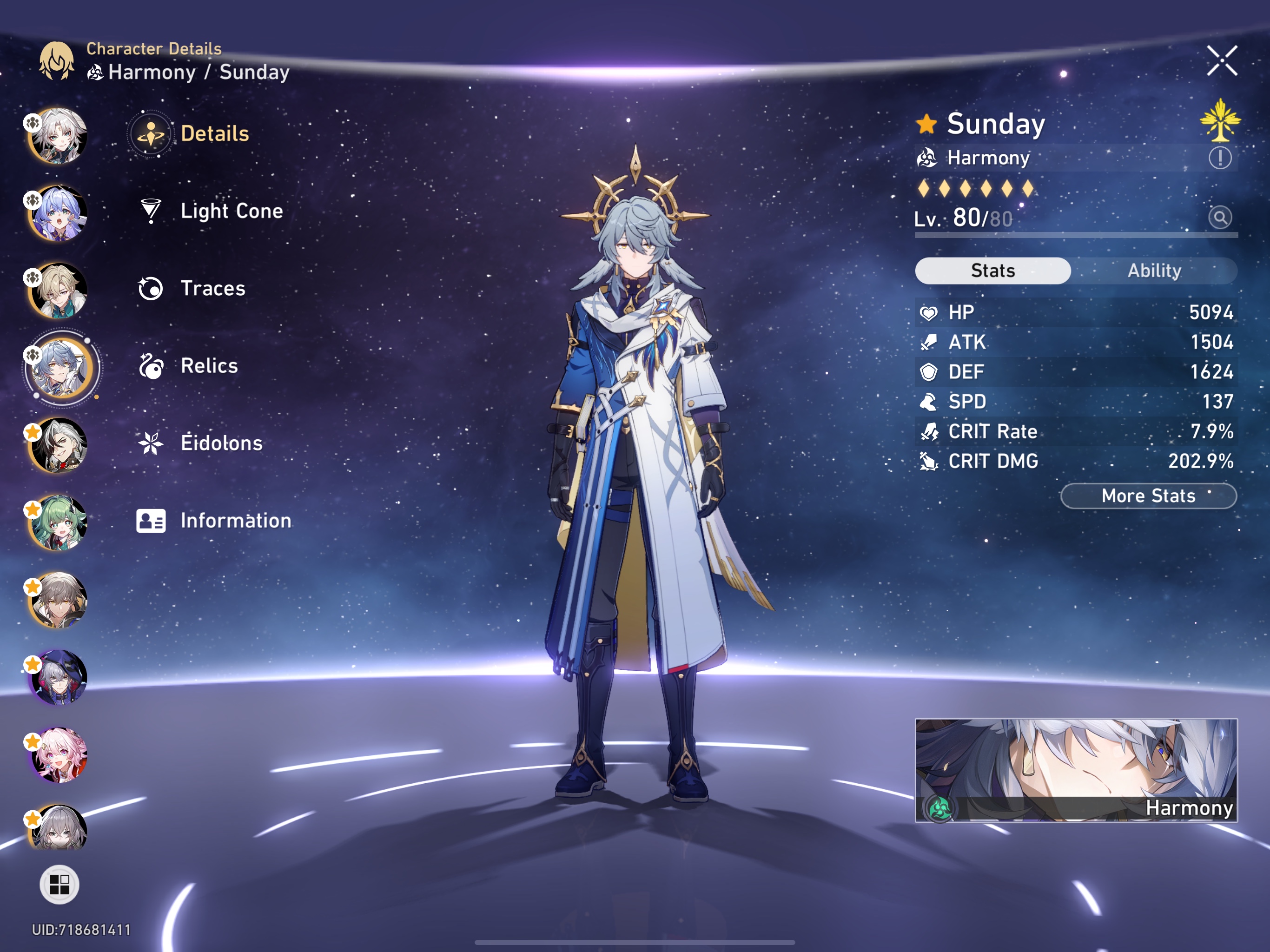 My Sunday build :) (For now!) Honkai: Star Rail | HoYoLAB